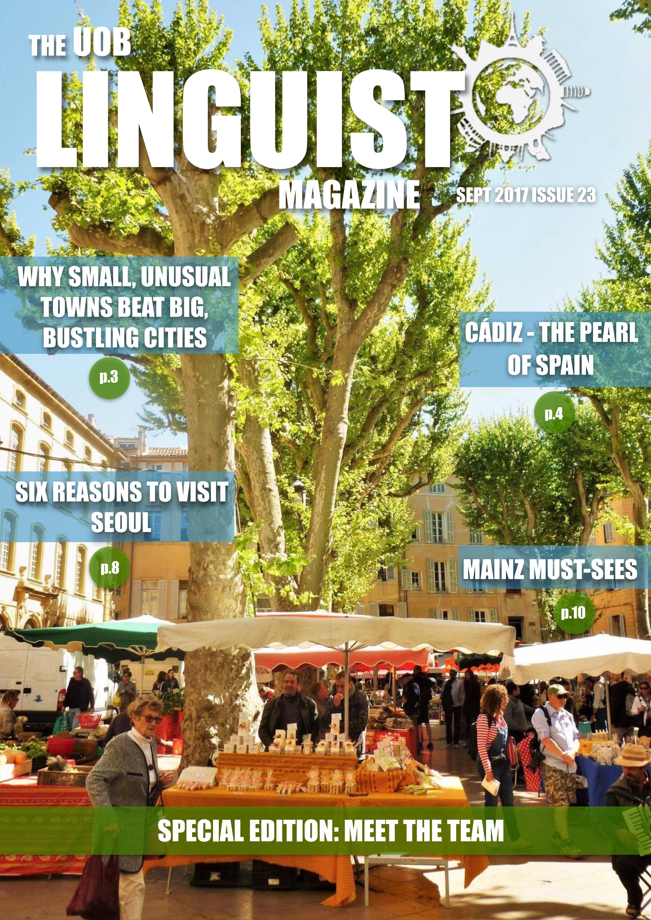 Issue 23 by The UoB Linguist Magazine - Issuu