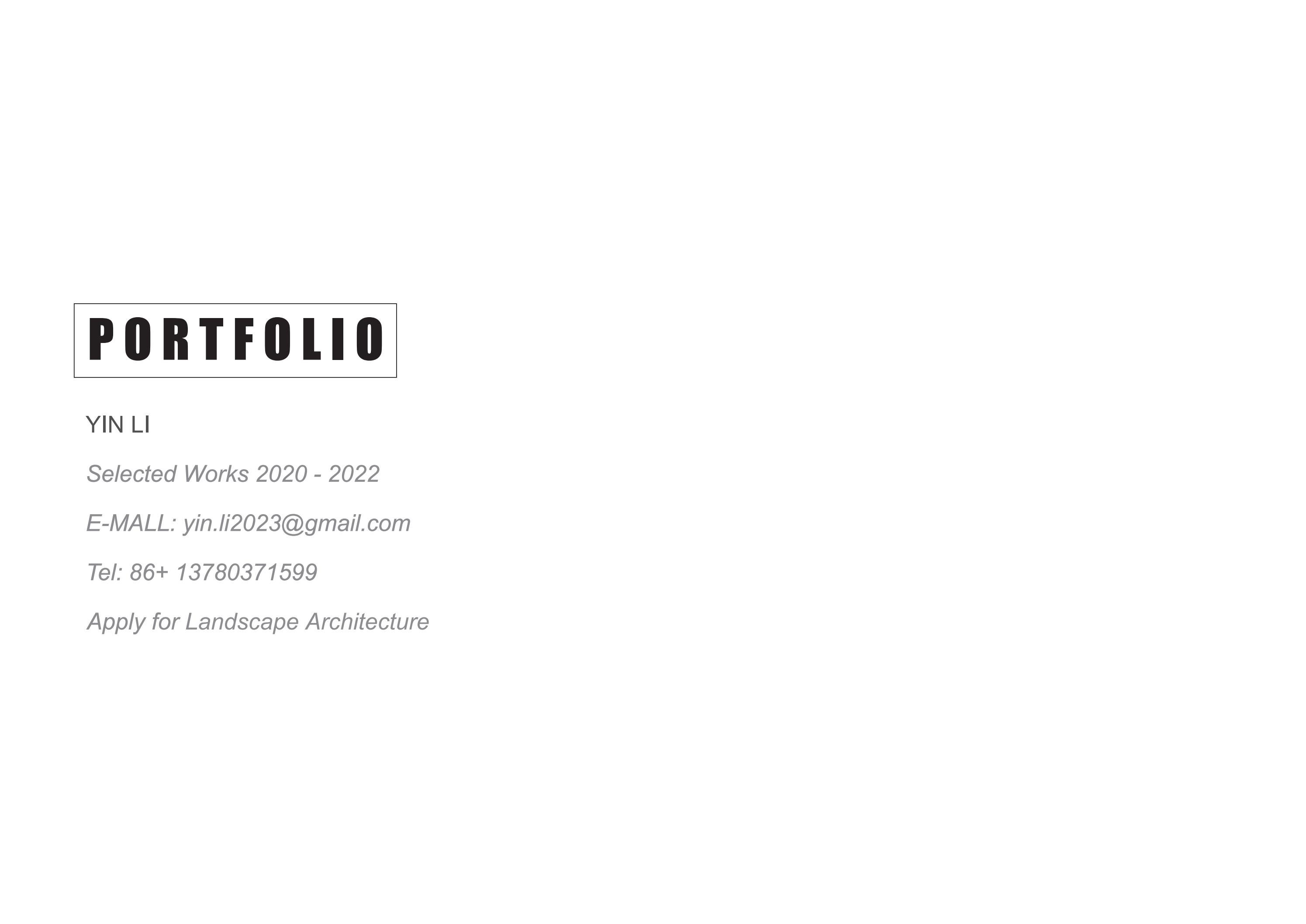 LI YIN Portfolio for UCL MLA Landscape Architecture by YIN.LI2023 - Issuu