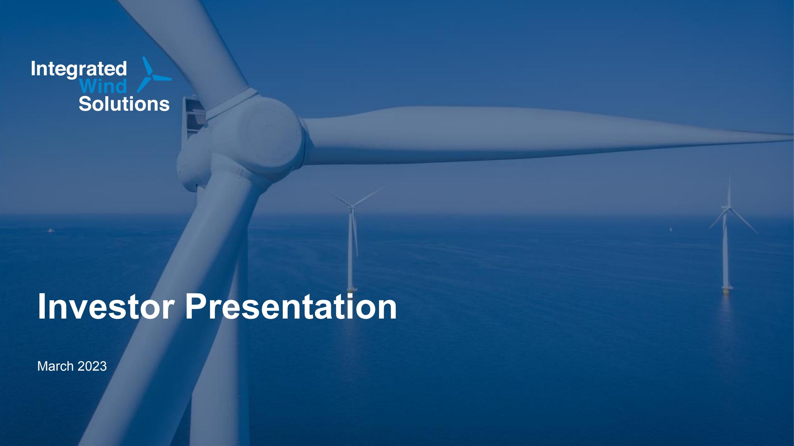 IWS ASA - Investor Presentation March 2023 by integratedwind - Issuu