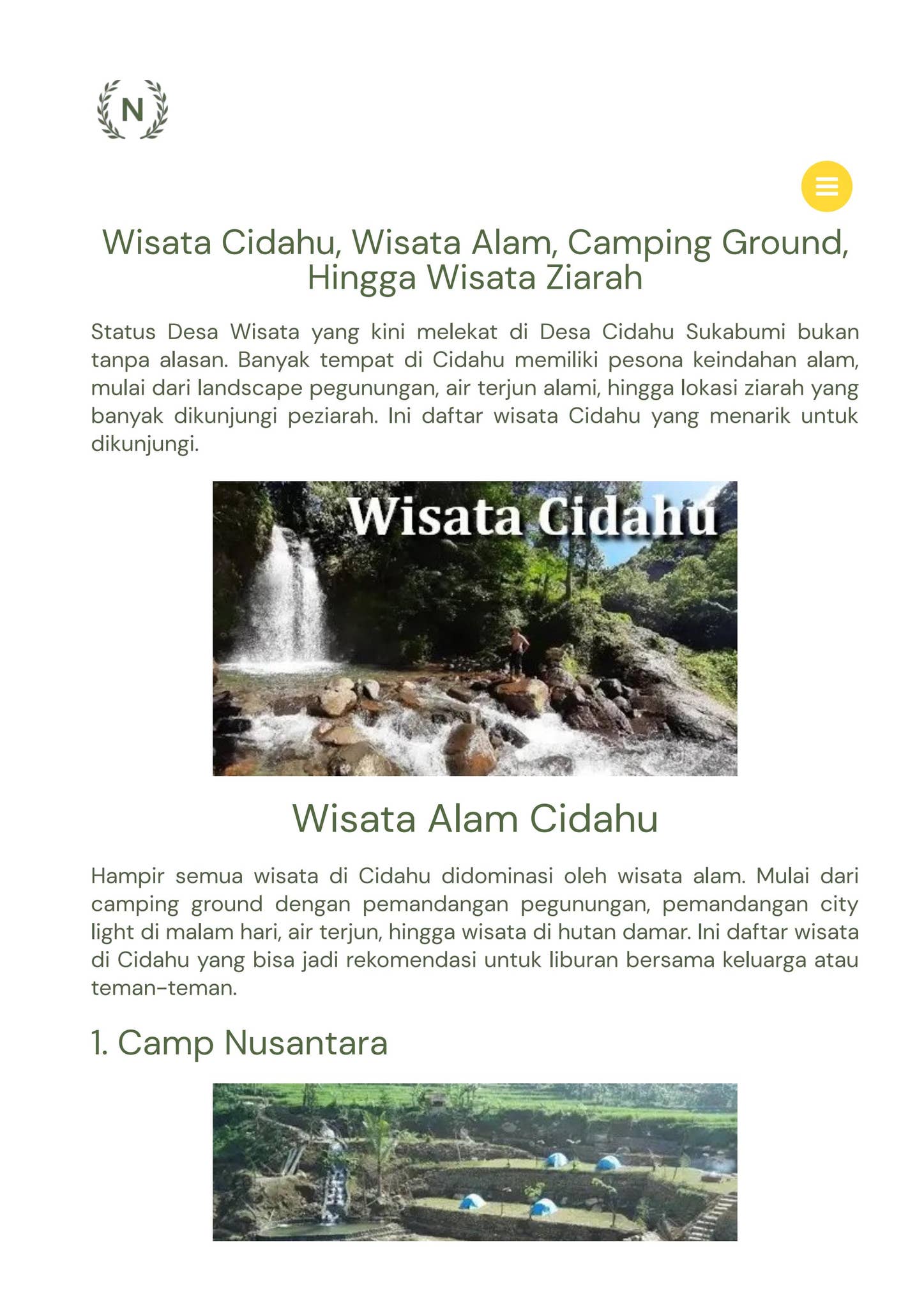 Wisata Cidahu by Camp Nusantara - Issuu