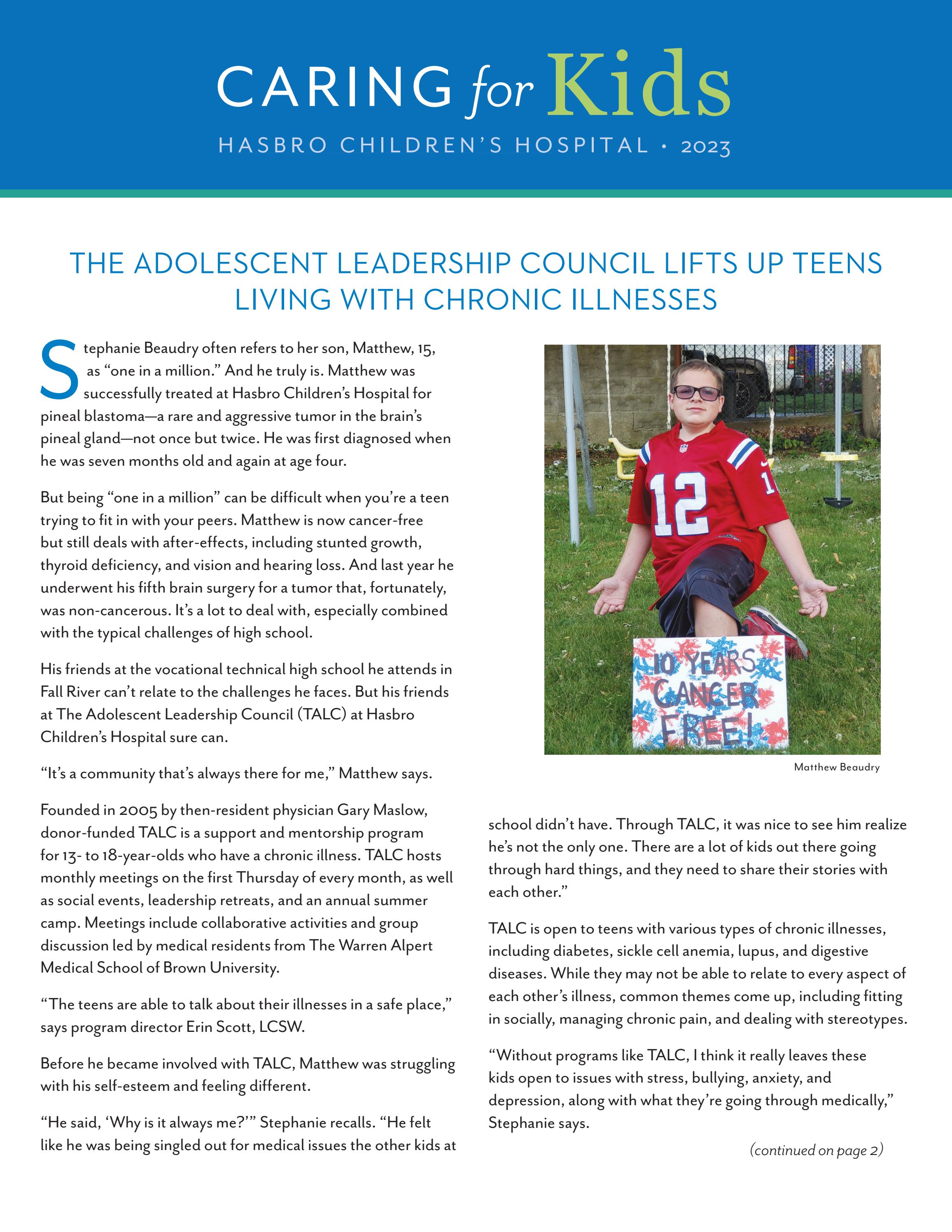 2023 Caring for Kids by Lifespan Health System - Issuu