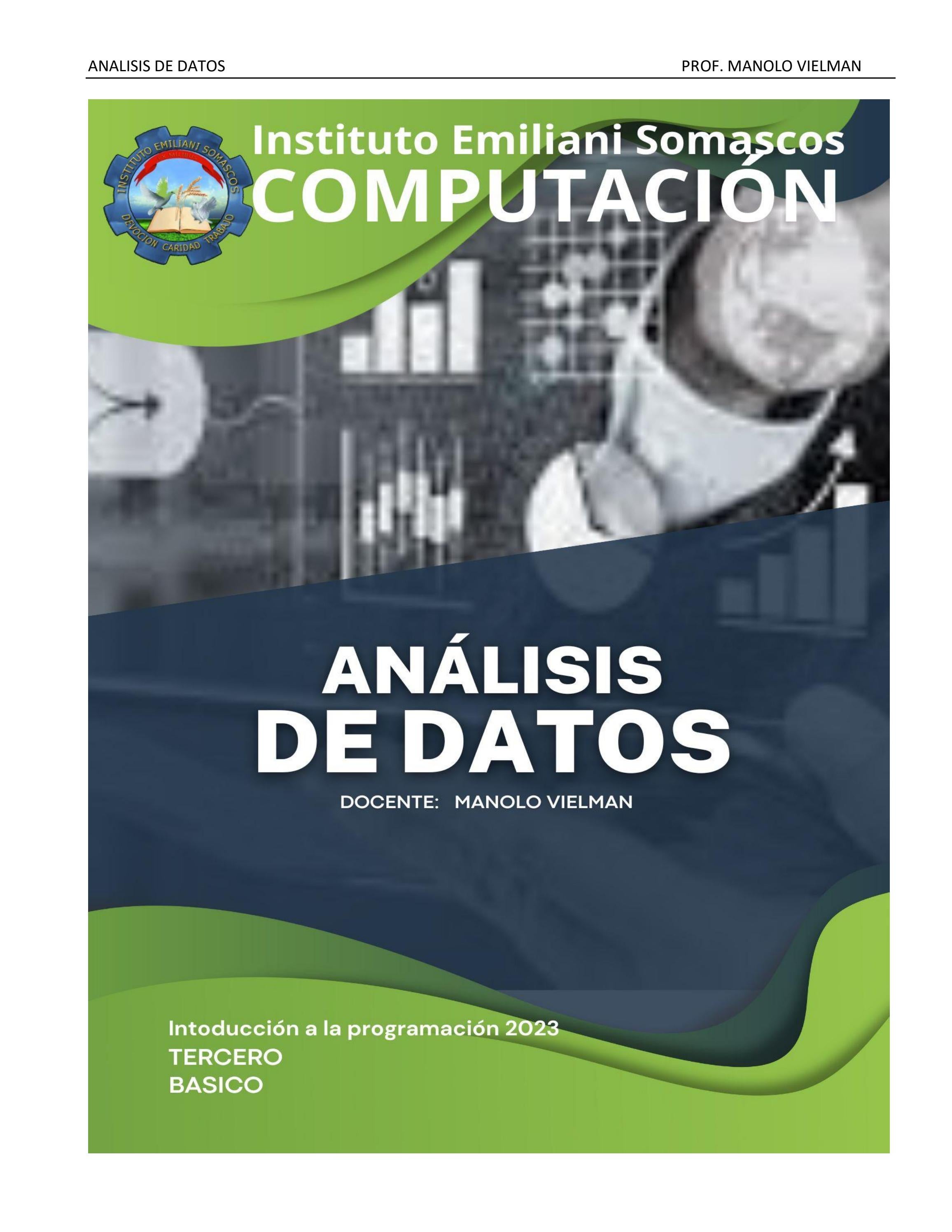 Introducción al Análisis de Datos by Elder Manolo Vielman Echeverria ...