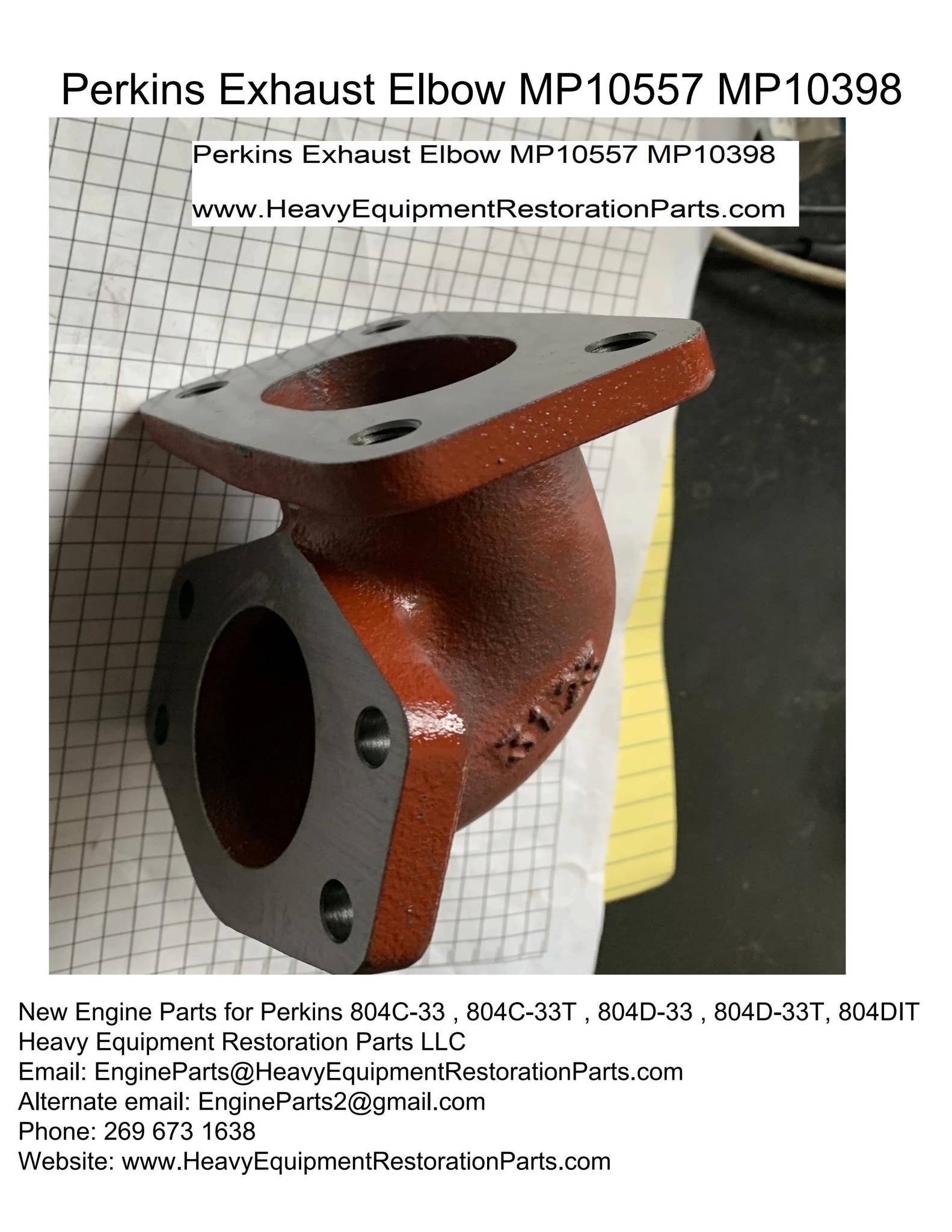Perkins Exhaust Elbow MP10557 MP10398 by engineparts2 - Issuu