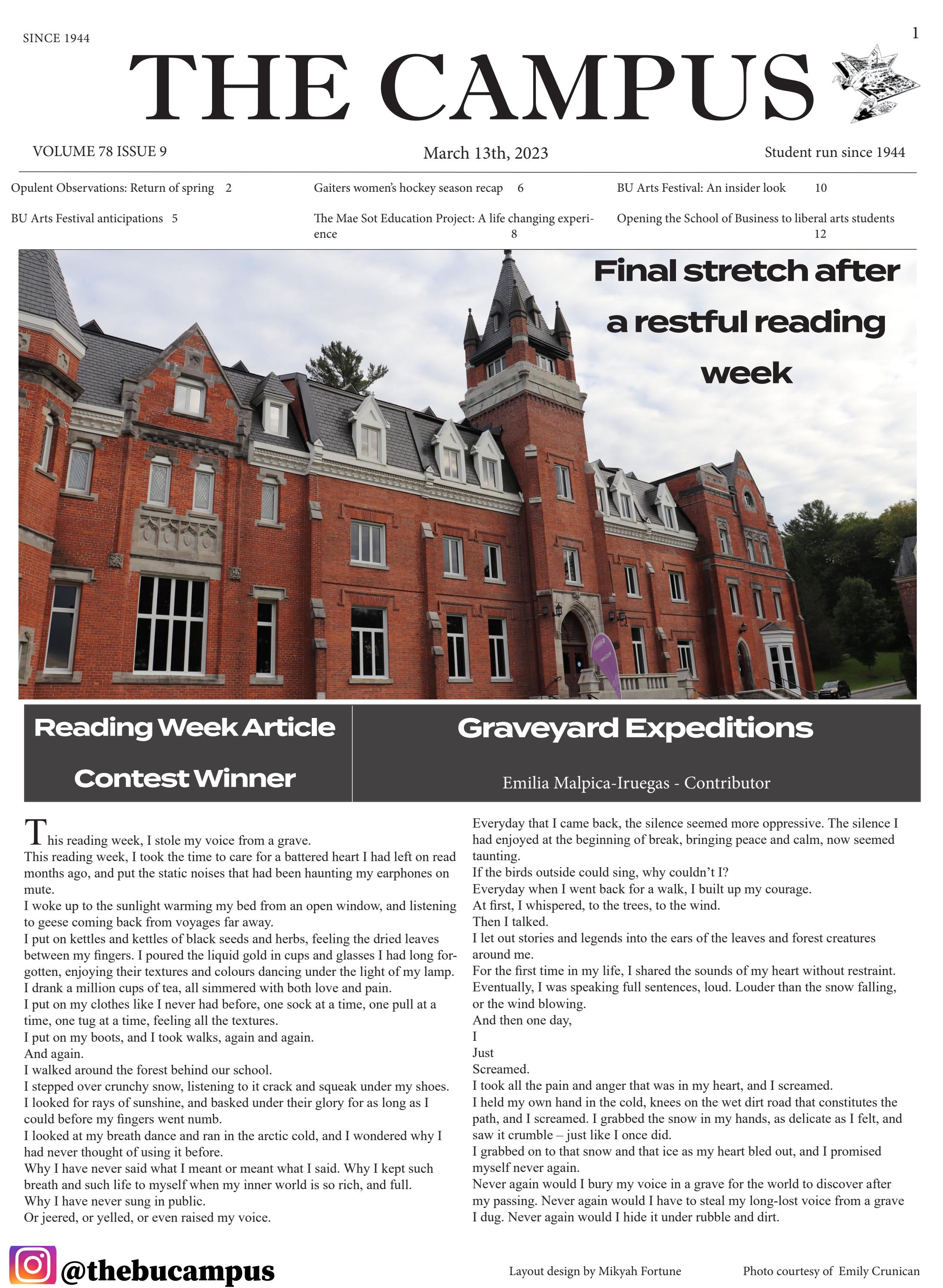 The Campus - March 13th 2023 by The Campus Newspaper - Issuu