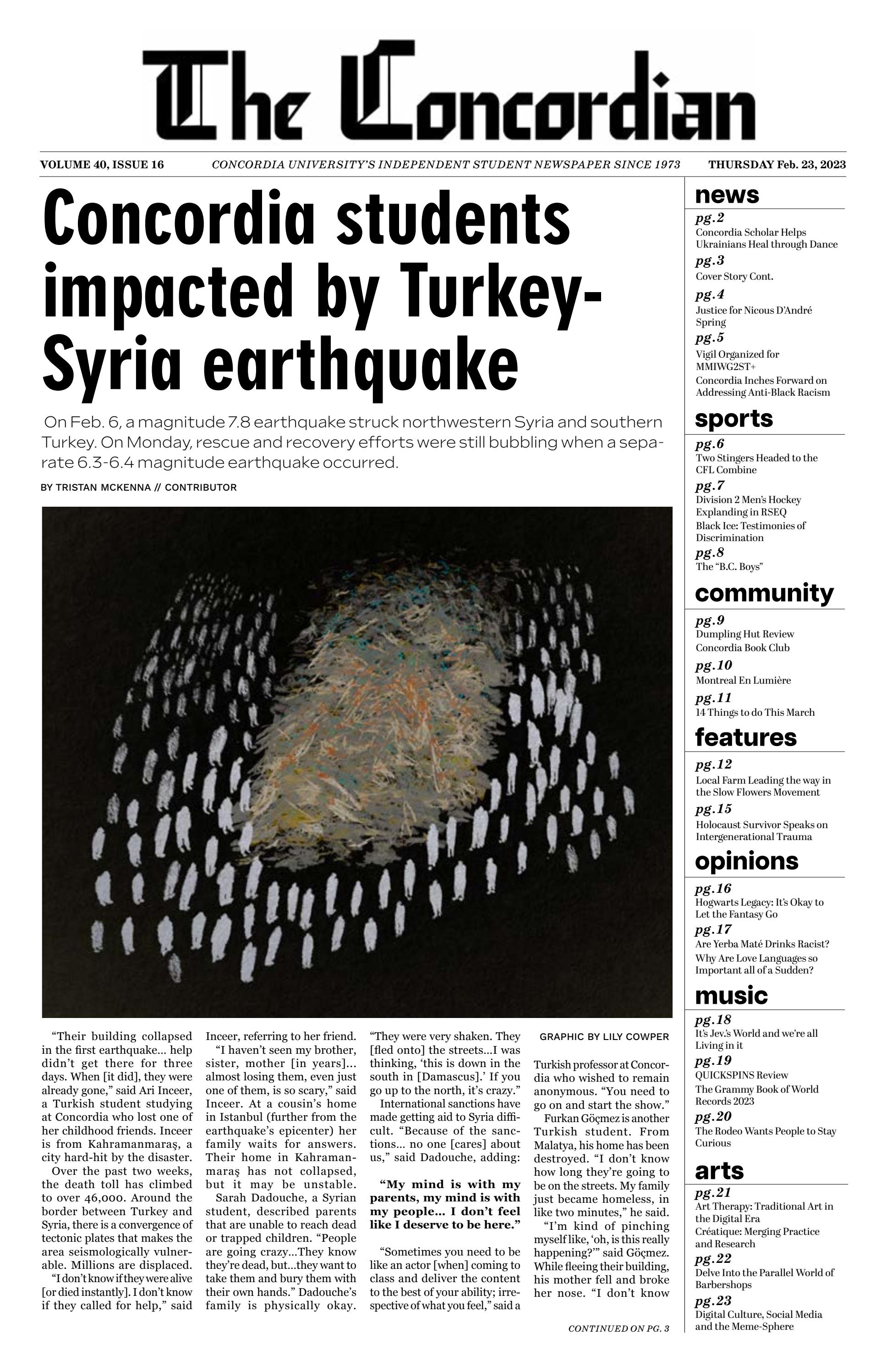 Vol. 40 Issue 16 - February 23rd, 2023 by The Concordian - Issuu