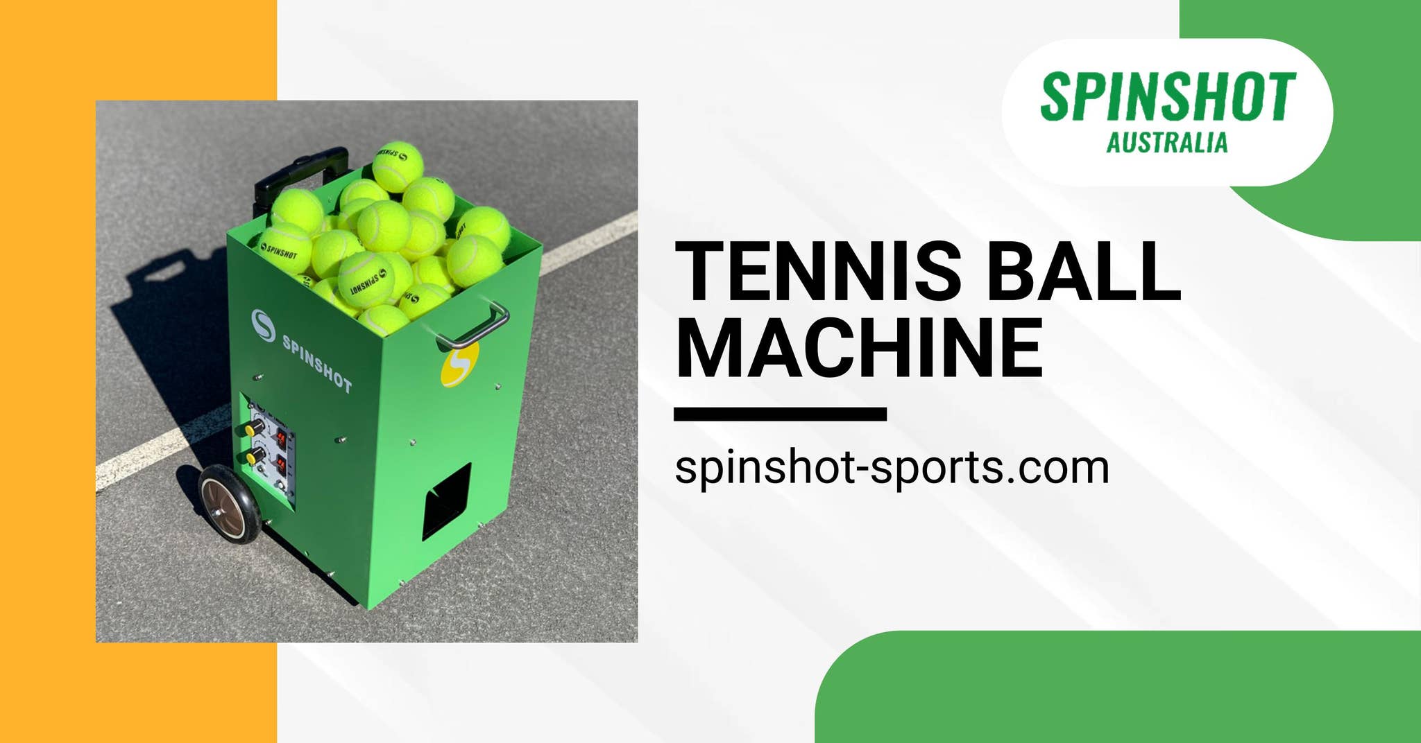 Order A Portable Tennis Ball Machine Only At Spinshot Sports Au by ...