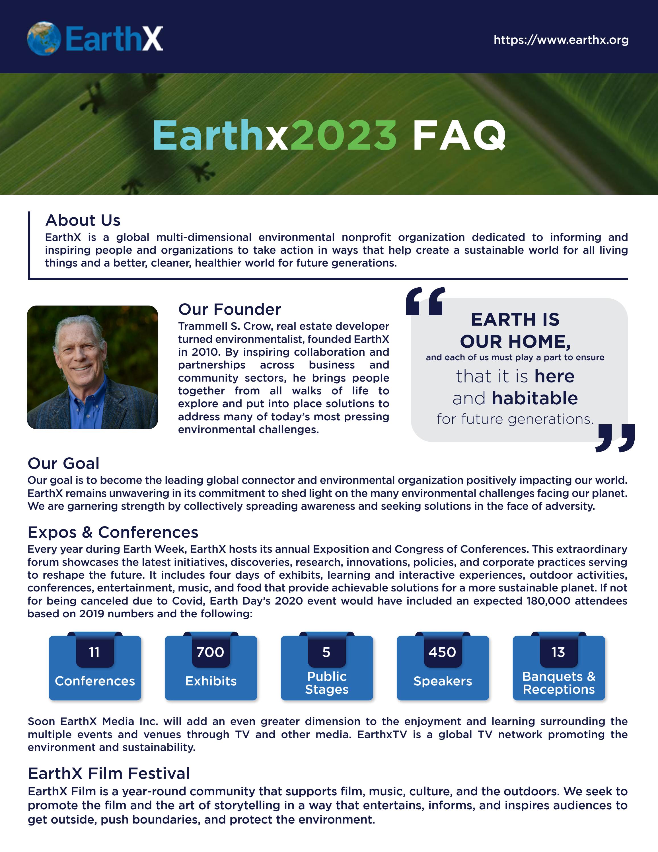 Earthx2023 FAQ by EarthX - Issuu