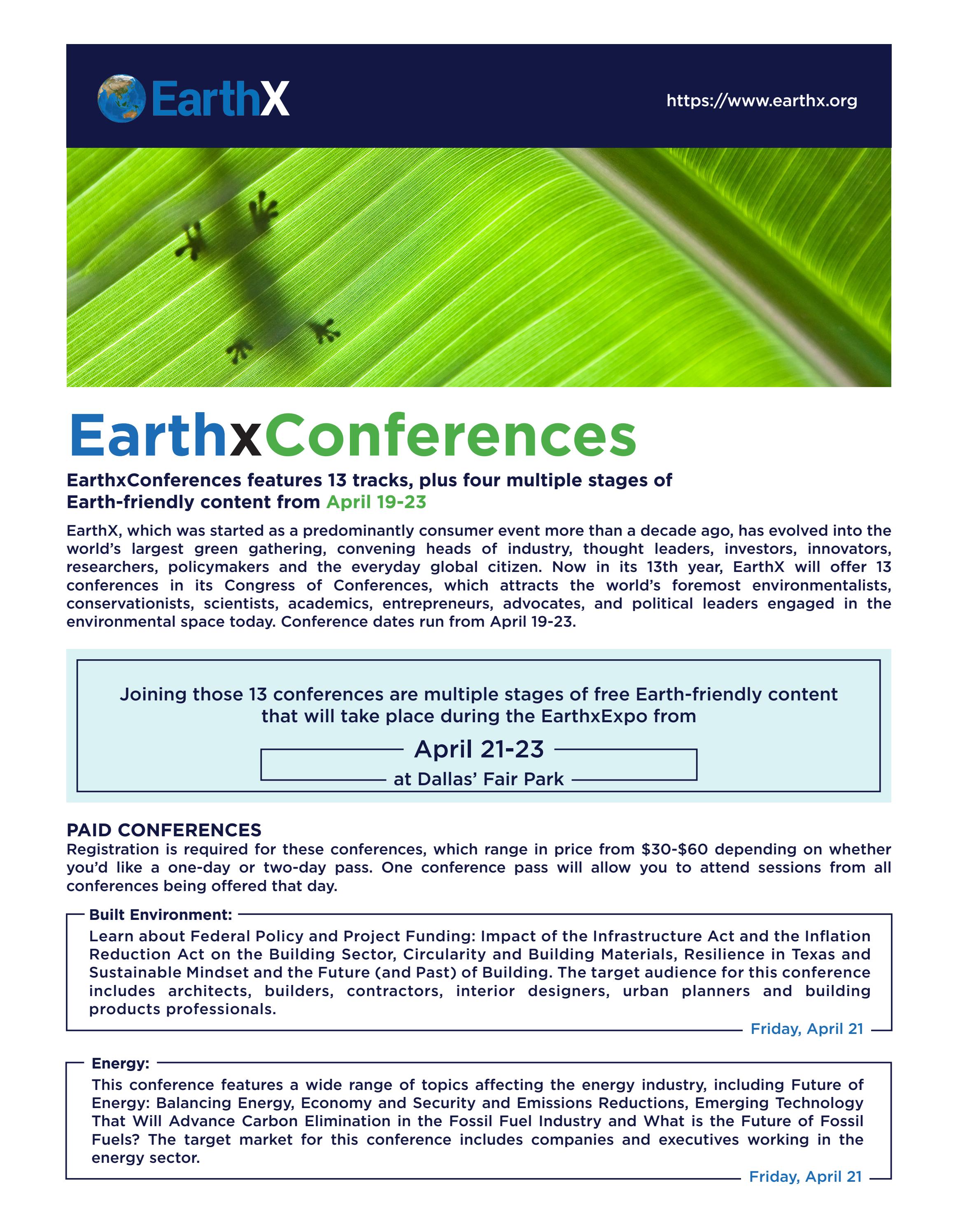 Earthx2023 Conferences by EarthX - Issuu