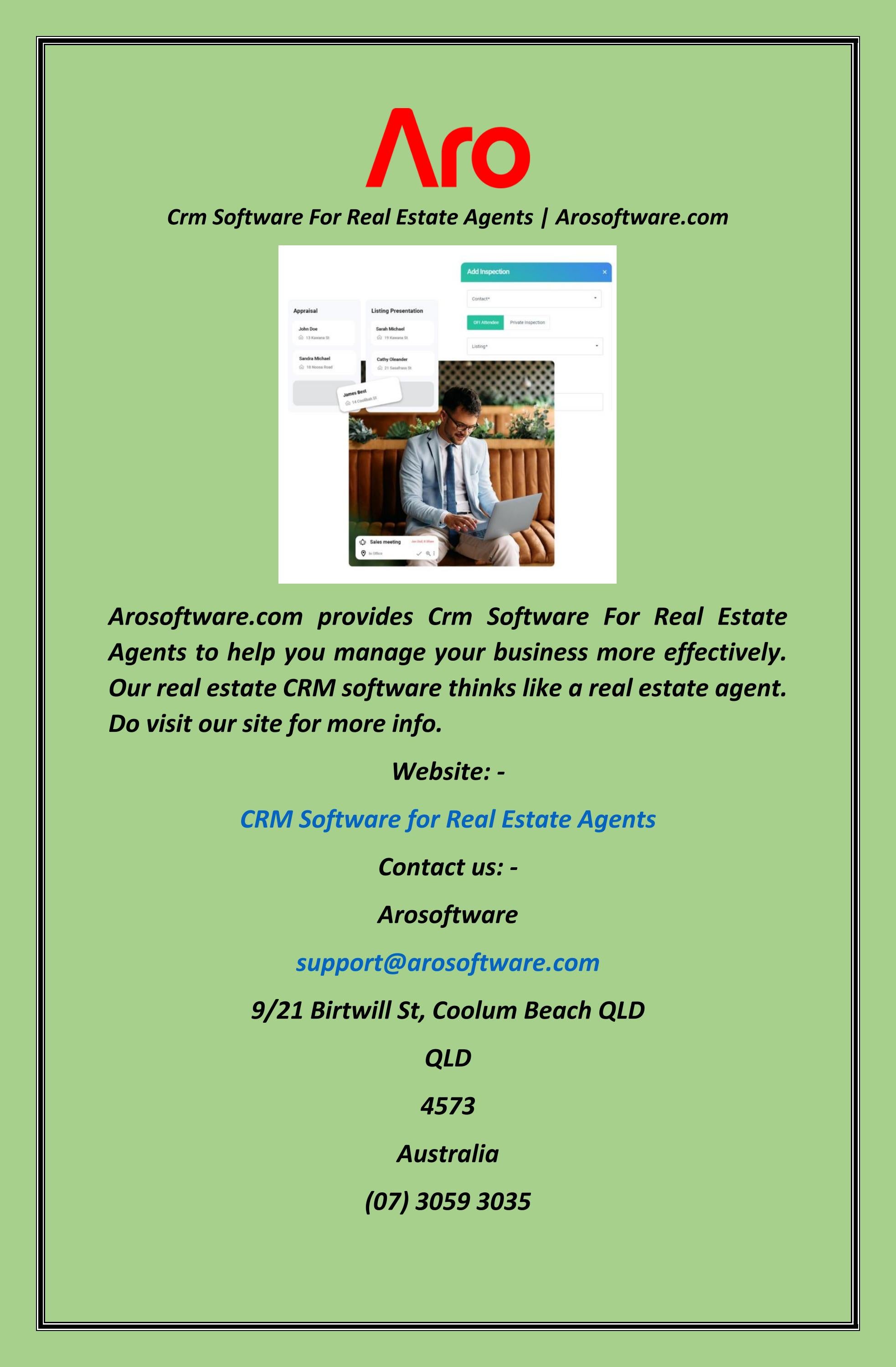 Crm Software For Real Estate Agents | Arosoftware.com by Arosoftware - Issuu