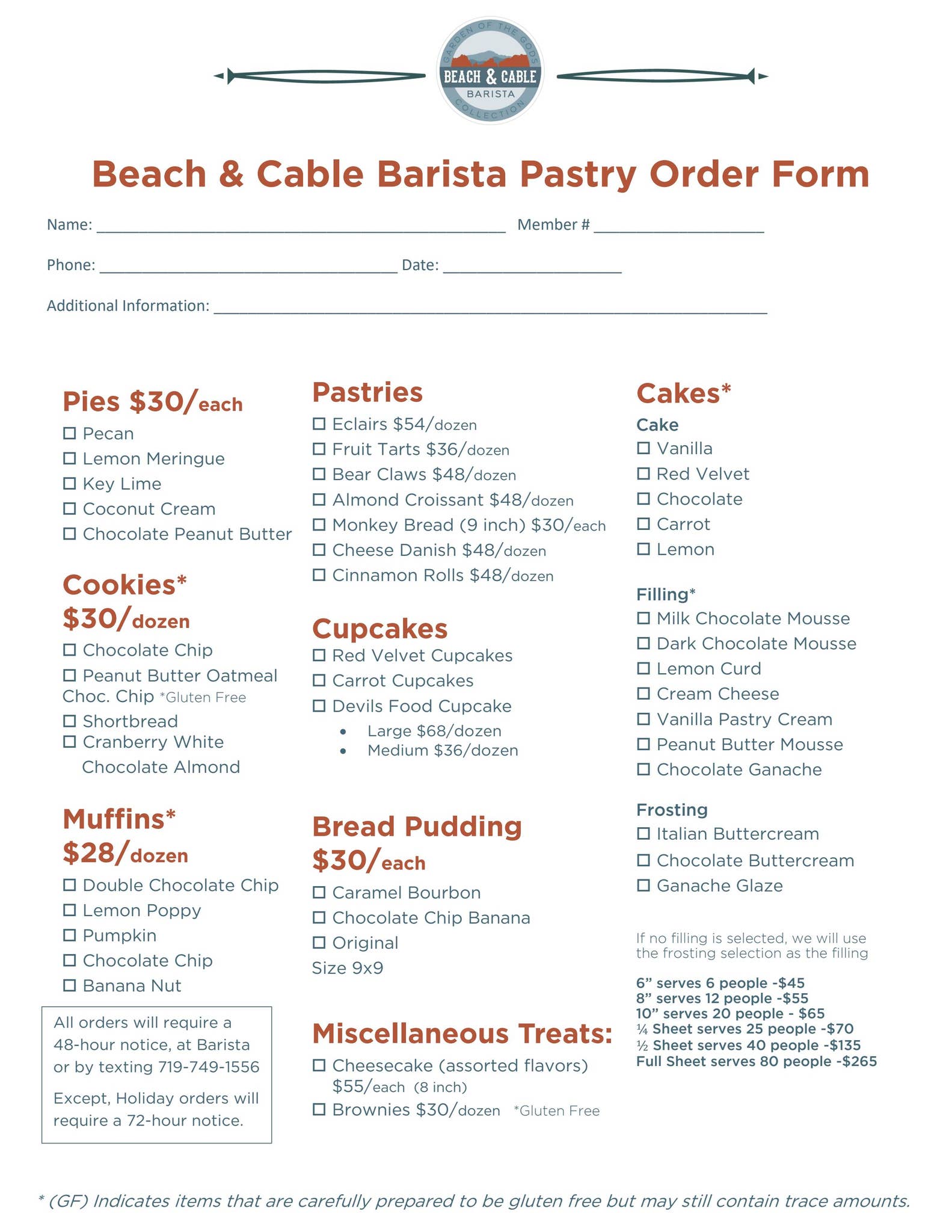 Barista Pastry Order Form March 2023 by gardenofthegodsresortandclub ...