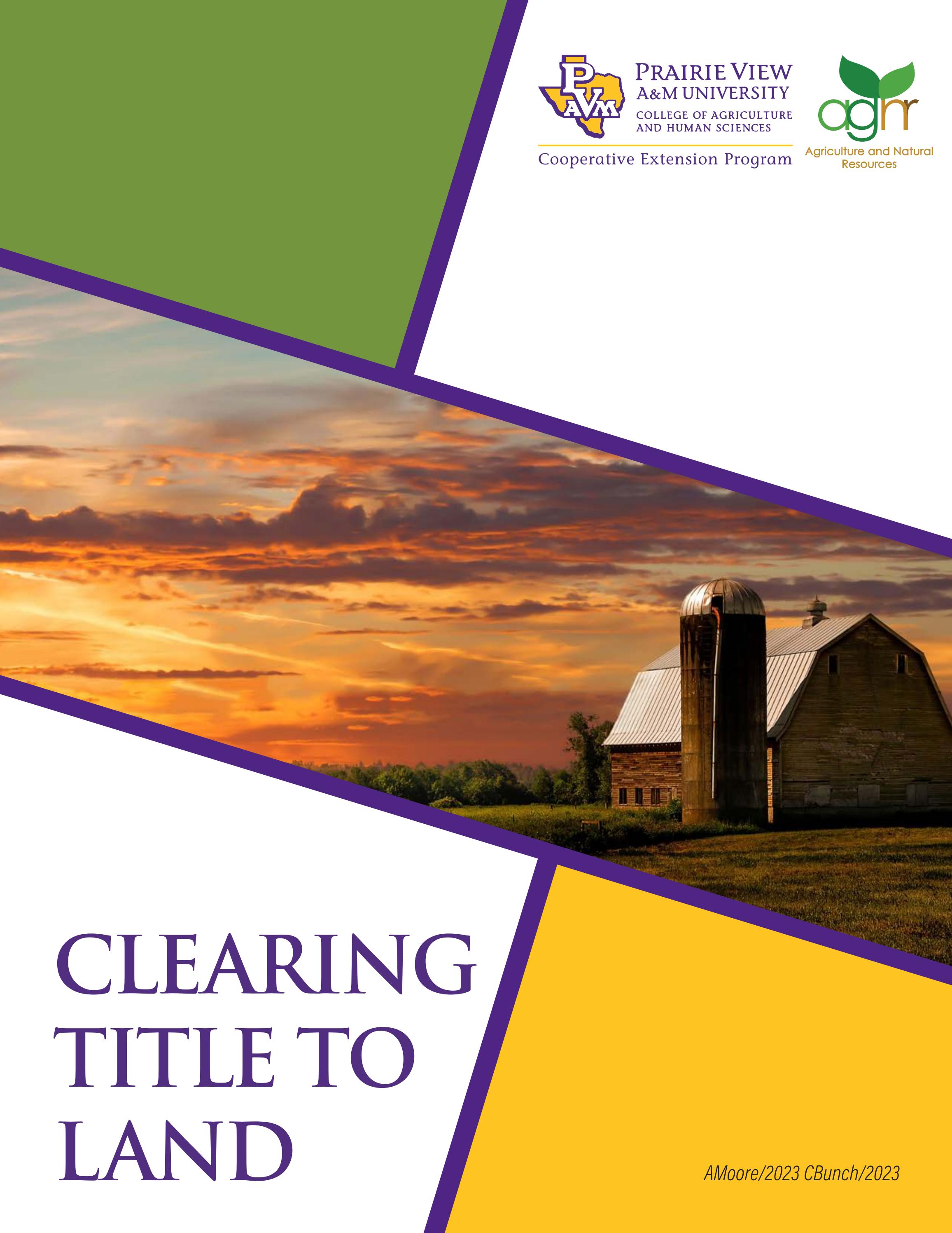 Clearing Title To Land by PVAMUCAHS - Issuu