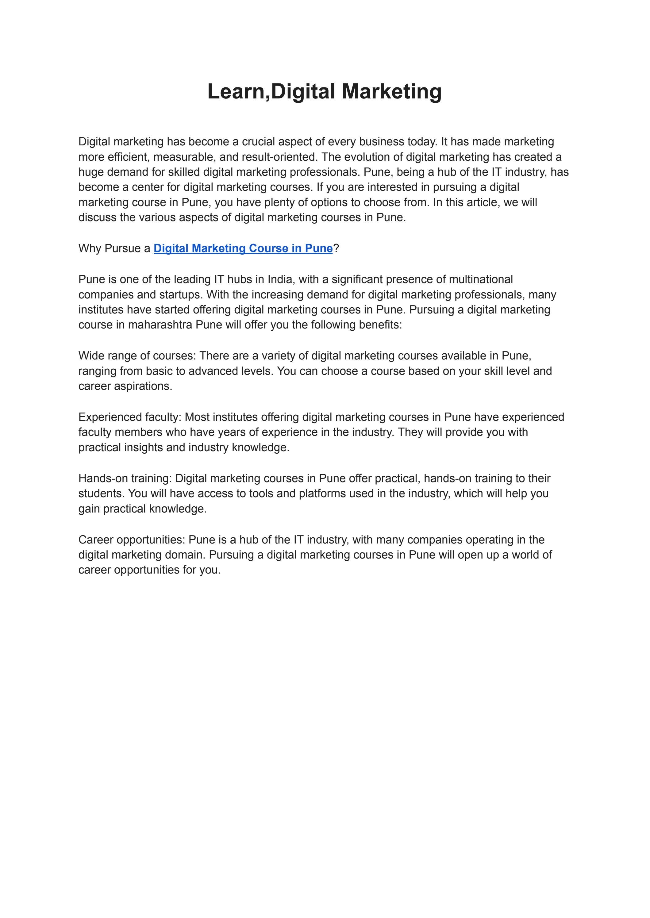 Digital marketing course in pune by Rahul Ravi M - Issuu