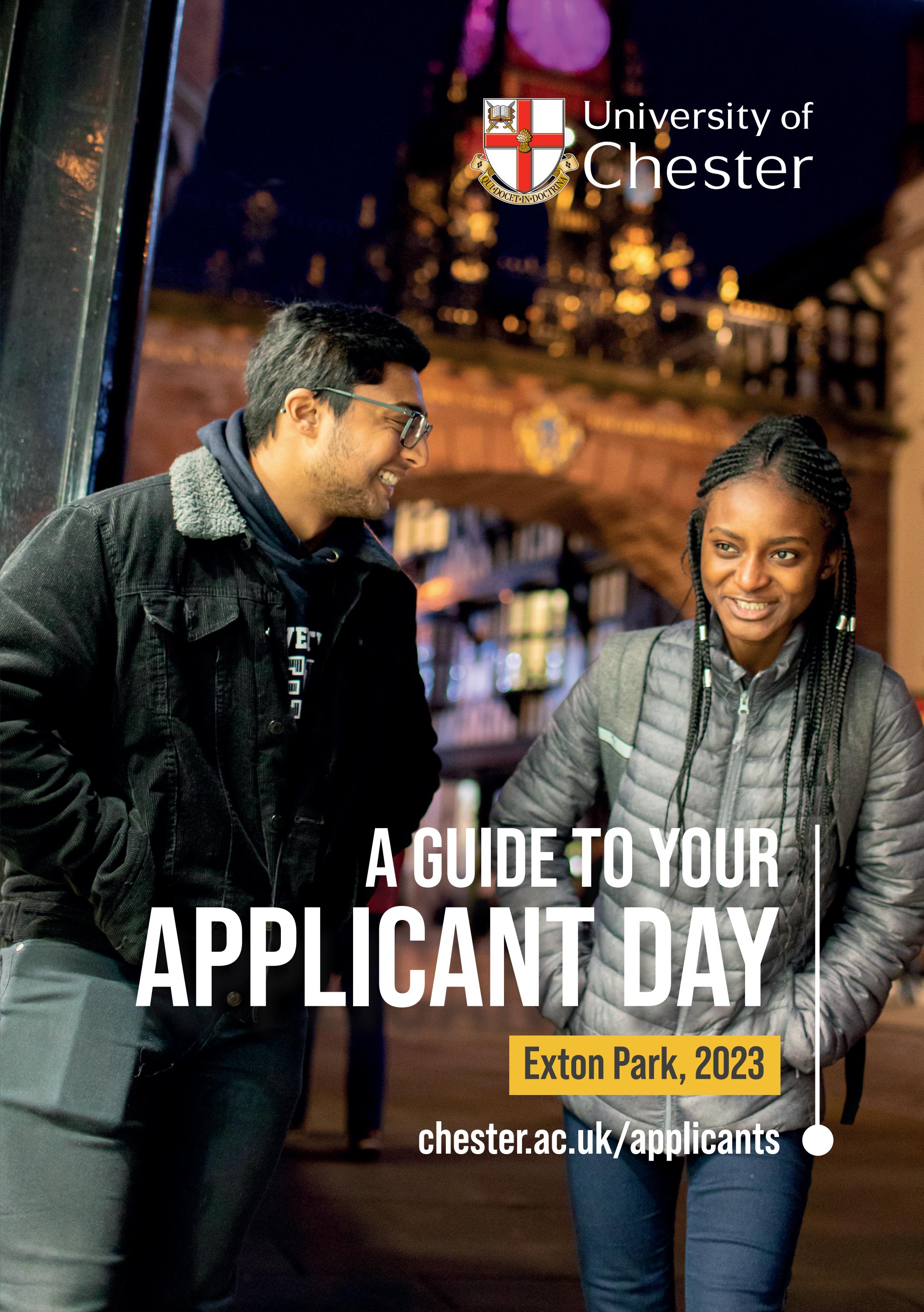 Applicant Day - Exton Park - March 2023 by University of Chester - Issuu