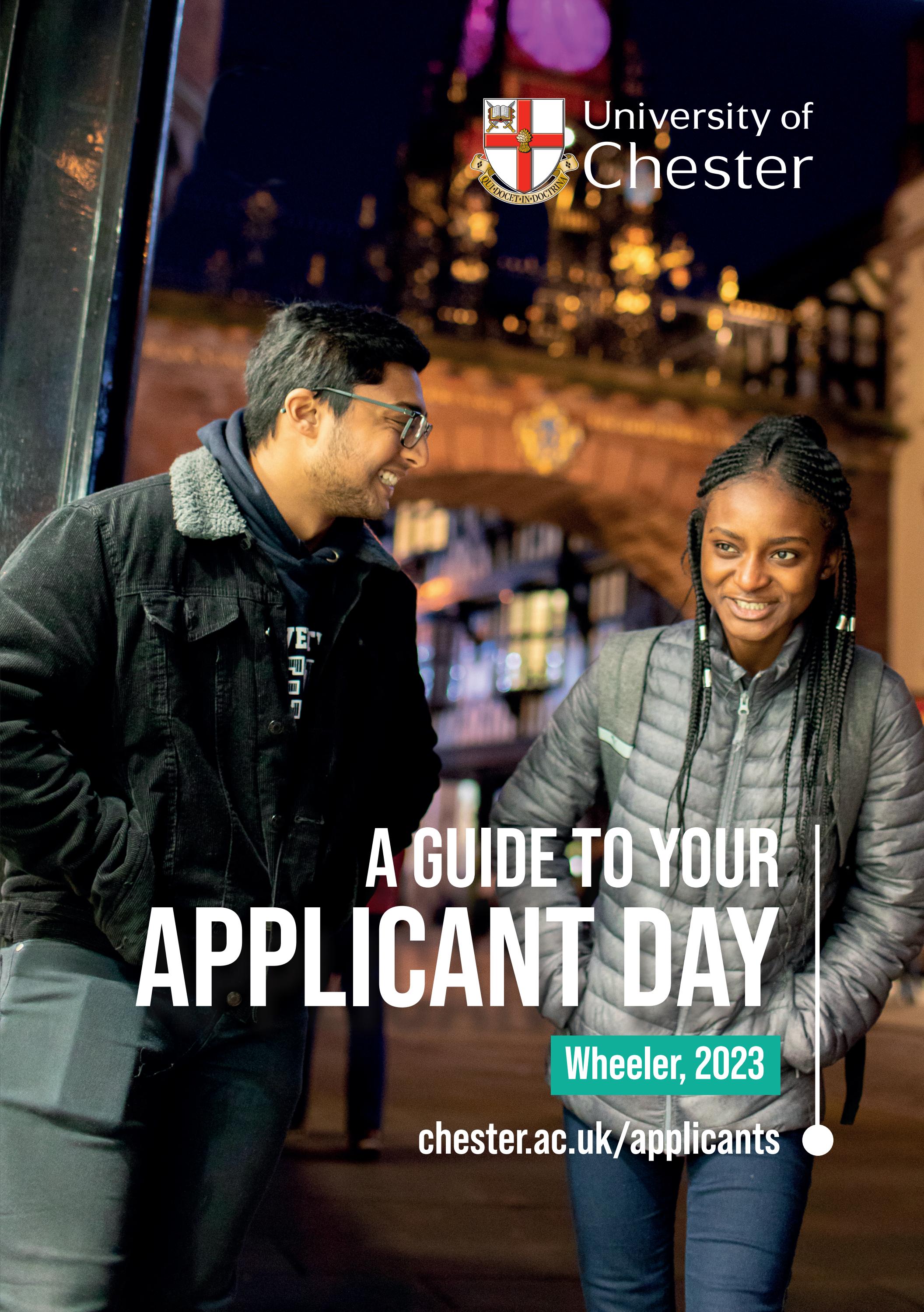 Applicant Day Wheeler March 2023 by University of Chester - Issuu