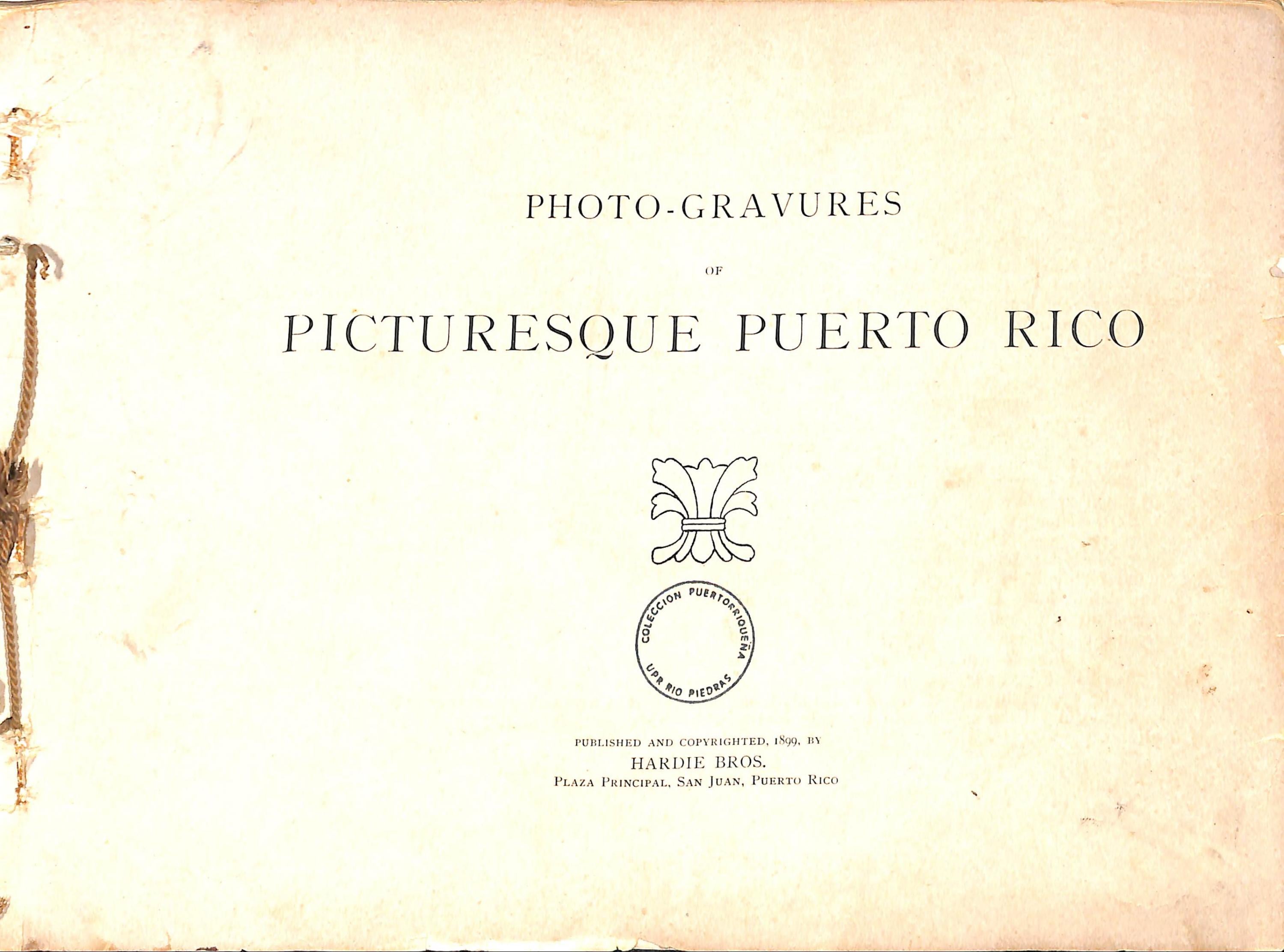 Photo-gravures of Picturesque Puerto Rico (1899) by La Colección ...