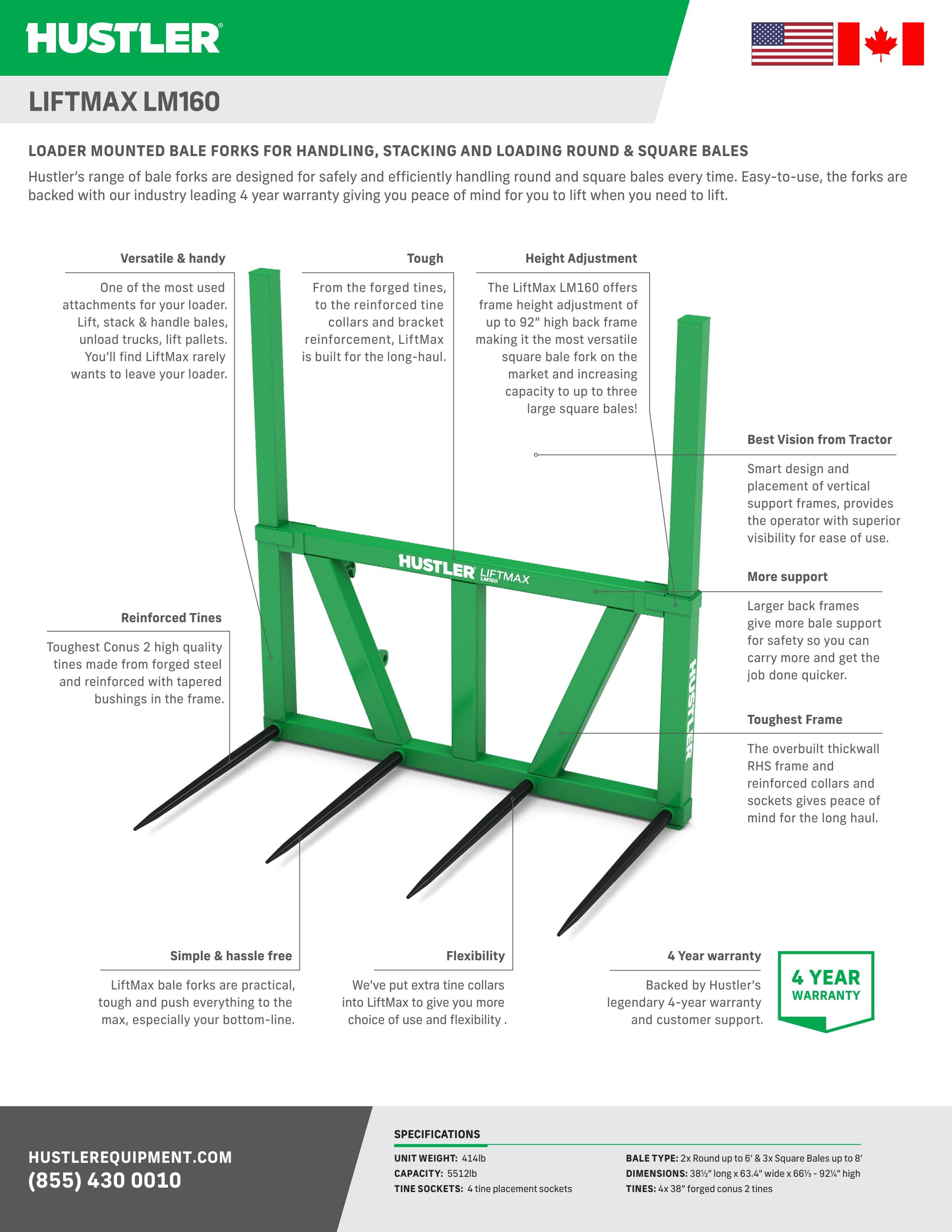 LiftMax LM160 flyer - North America by Hustler Equipment - Issuu