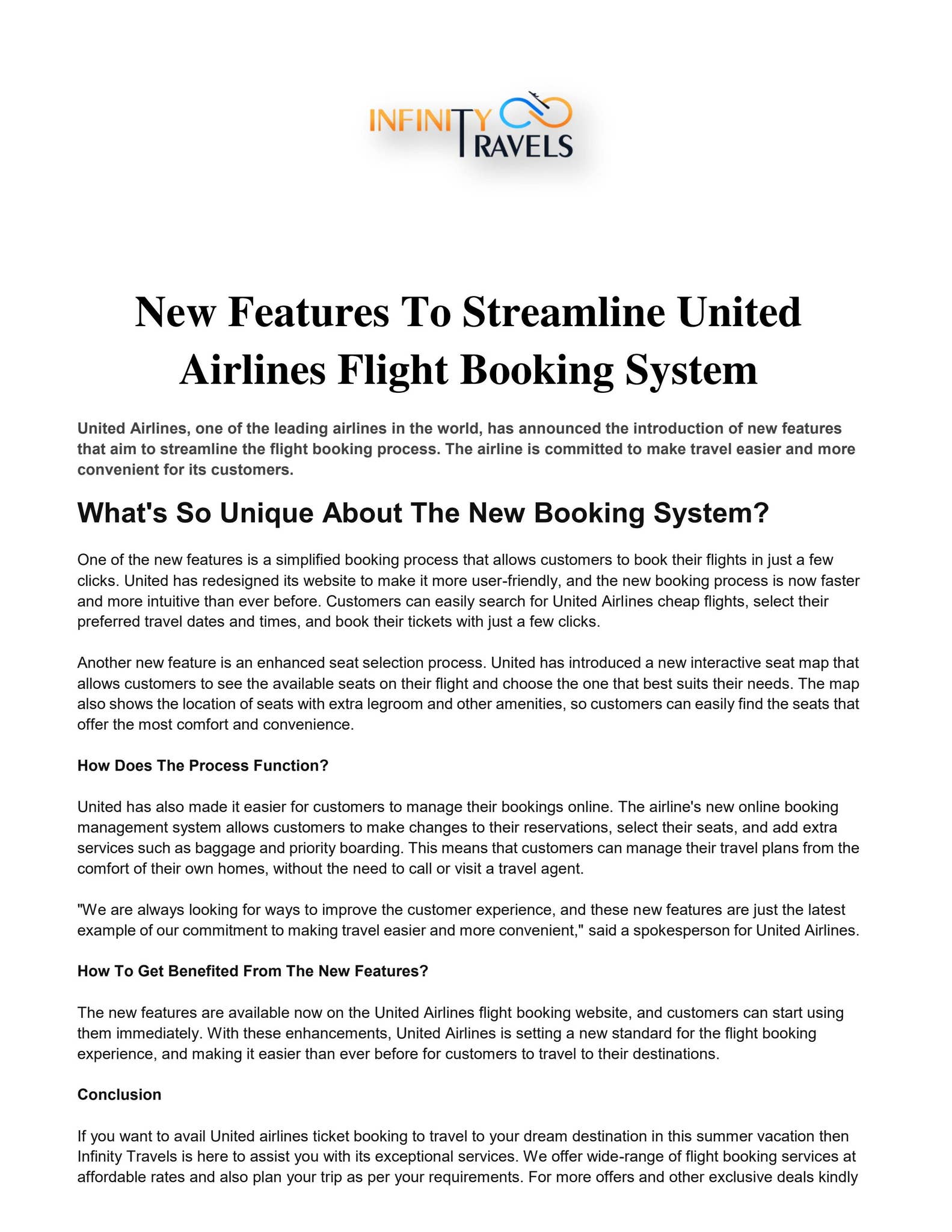 New Features To Streamline United Airlines Flight Booking System by ...