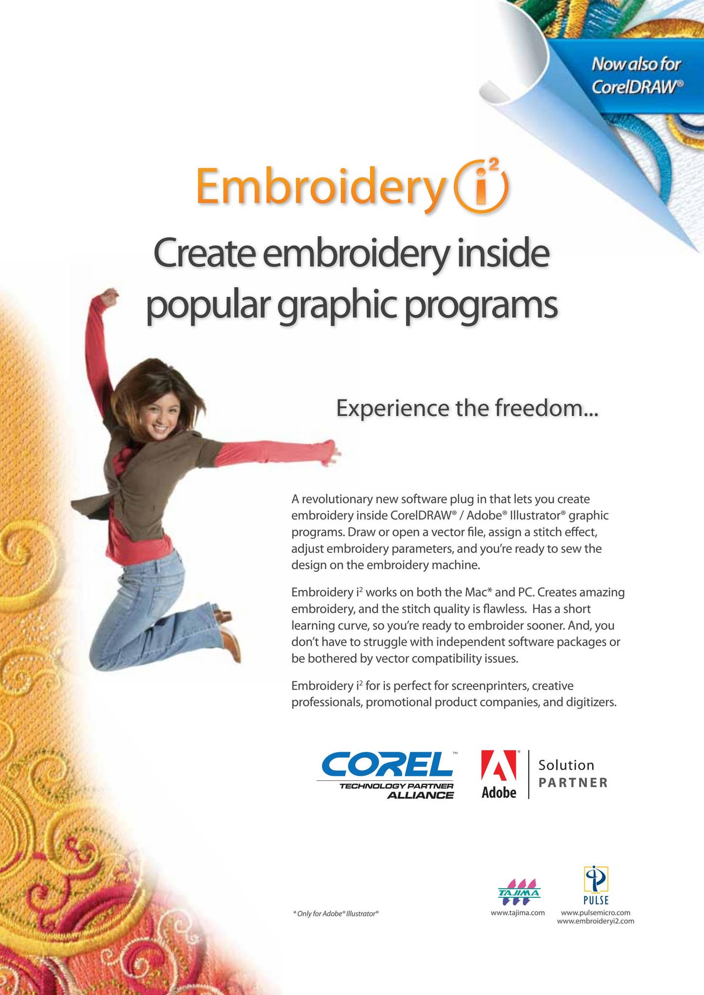Embroidrery i2 for Adobe and now CorelDraw by AJS Embroidery Services ...