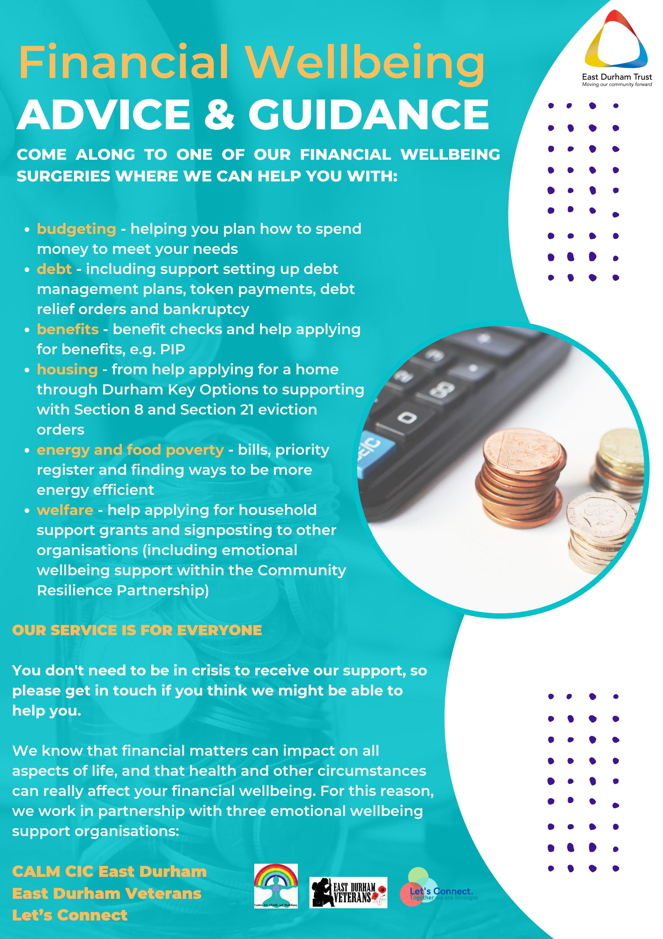 Financial Wellbeing Leaflet March 2023 by East Durham Trust - Issuu