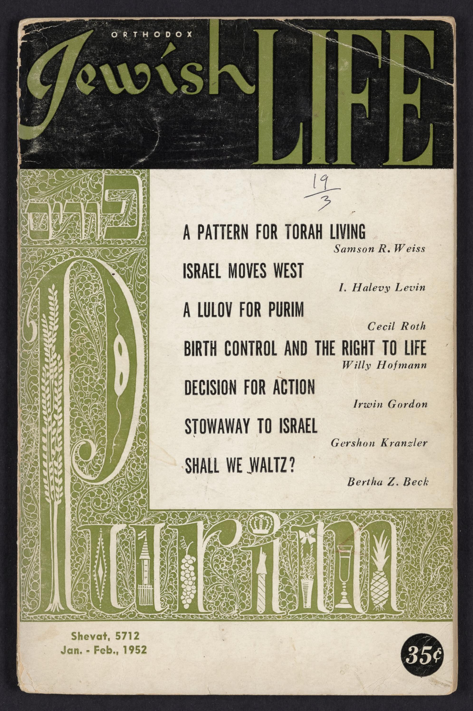 Jewish Life Jan-Feb 1952 by Jewish Action - Issuu