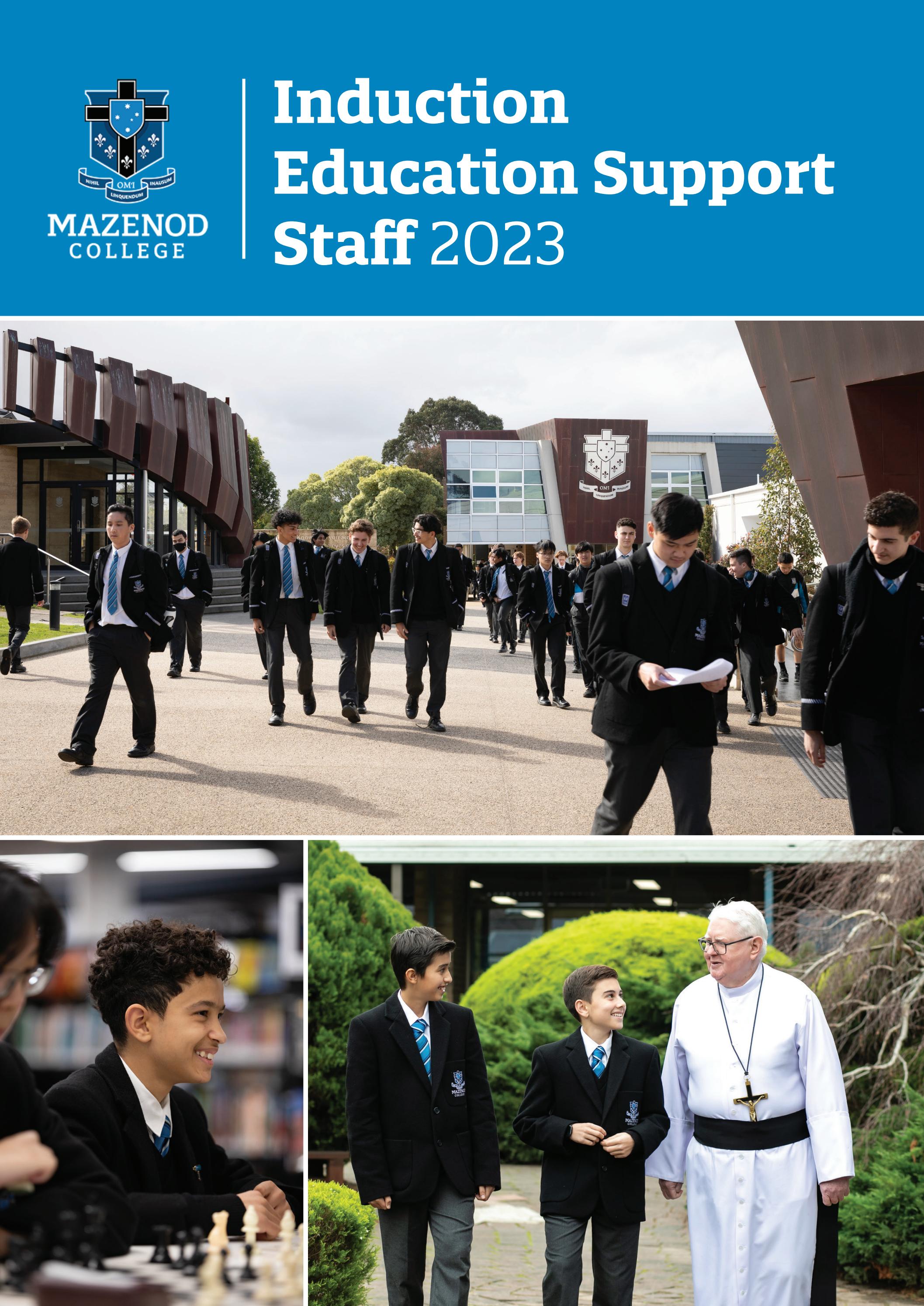 Induction - Support Staff by MazenodCollege - Issuu