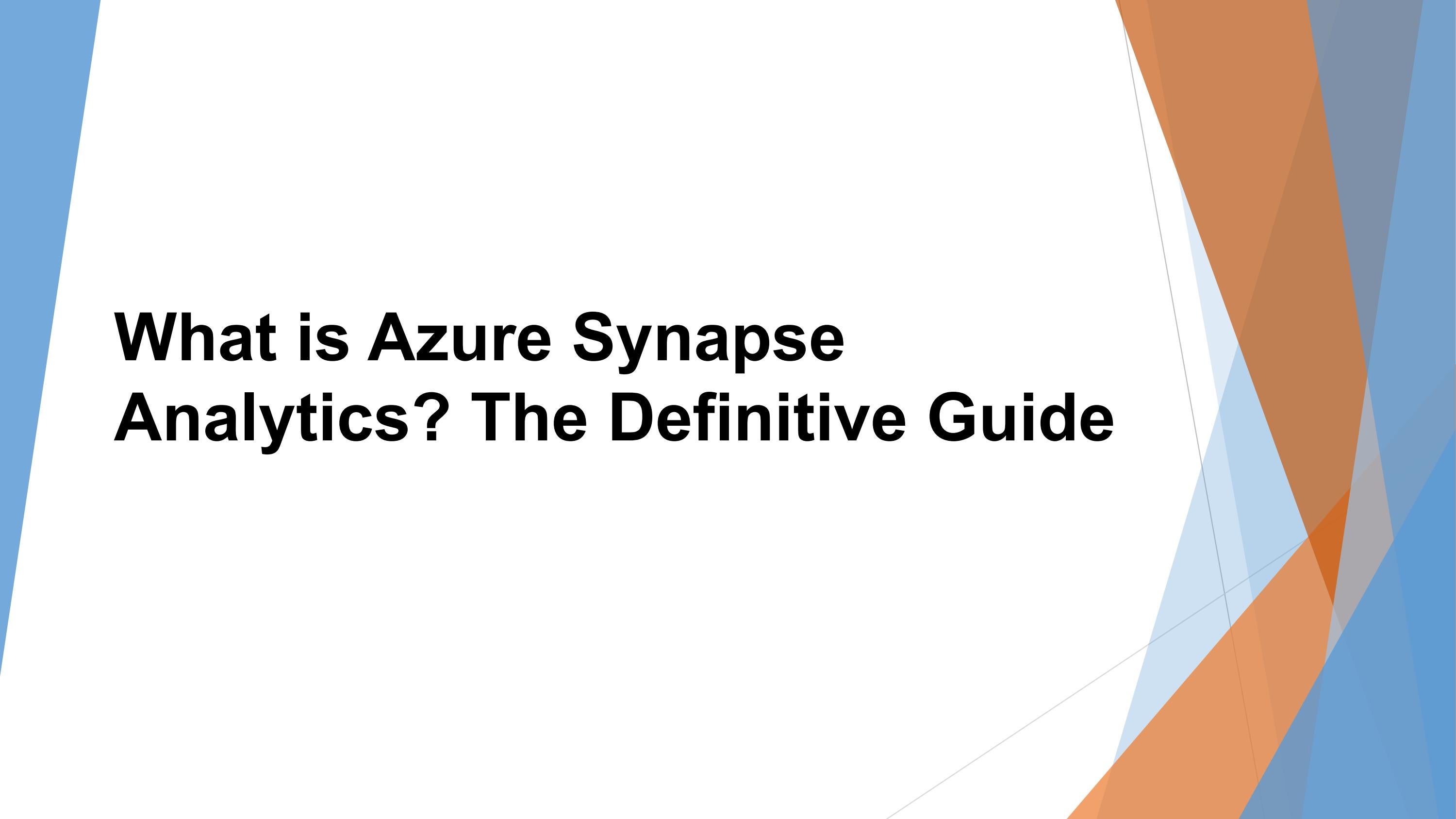 What is Azure Synapse Analytics? The Definitive Guide by C-Metric ...