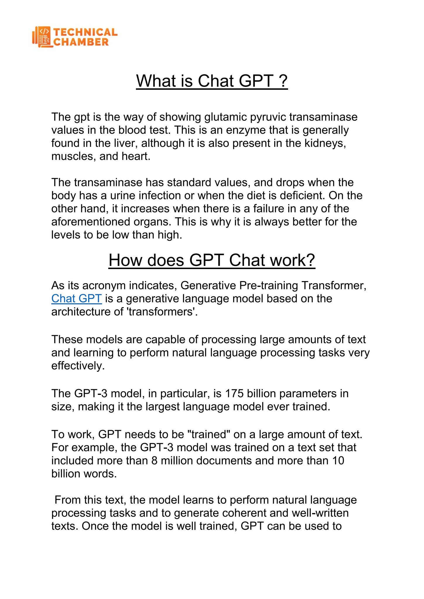 Know About Chat GPT | Technical Chamber by Adequate_infosoft - Issuu