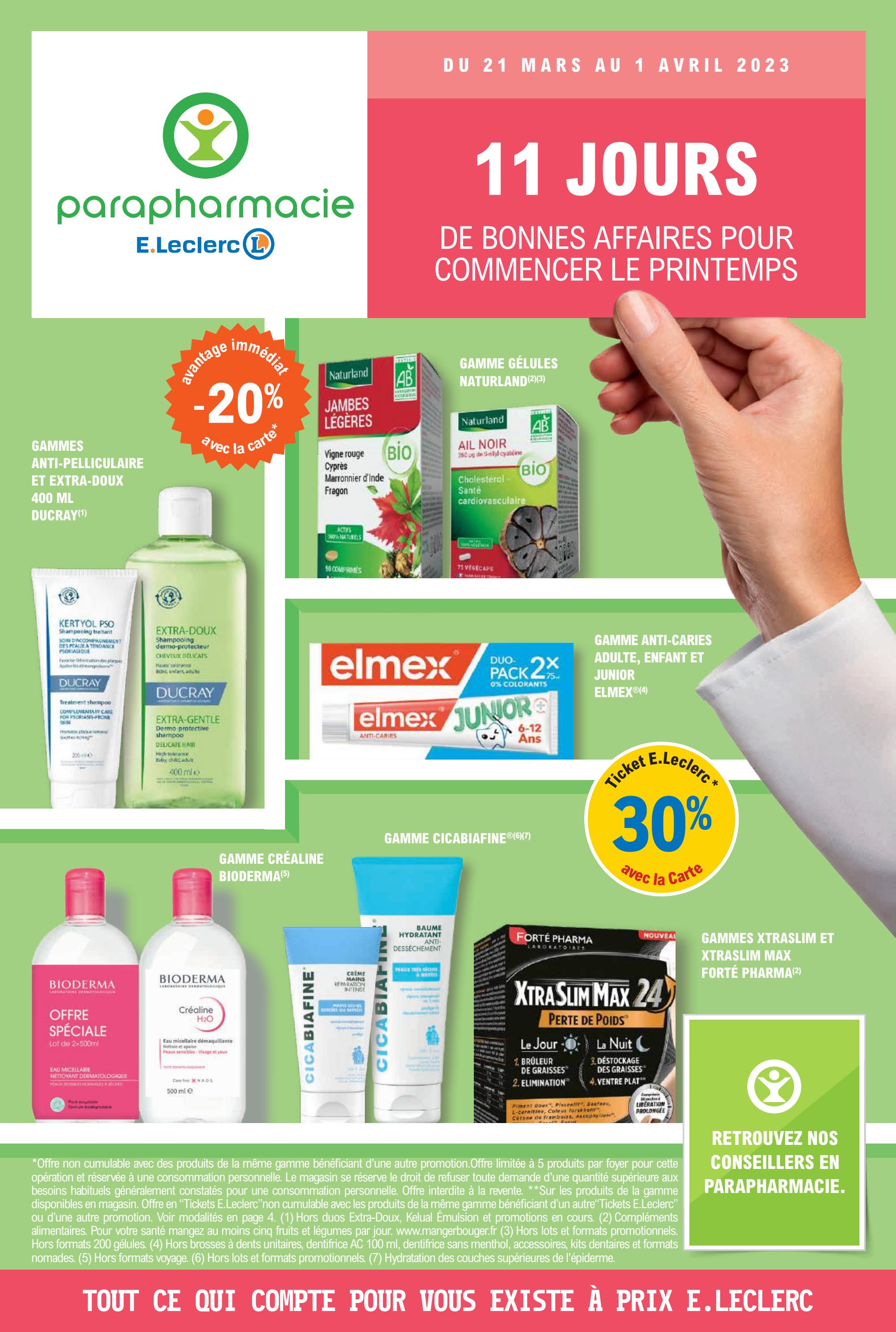 Catalogue Parapharmacie du 21 mars au 1er avril by E.Leclerc Pont-l ...