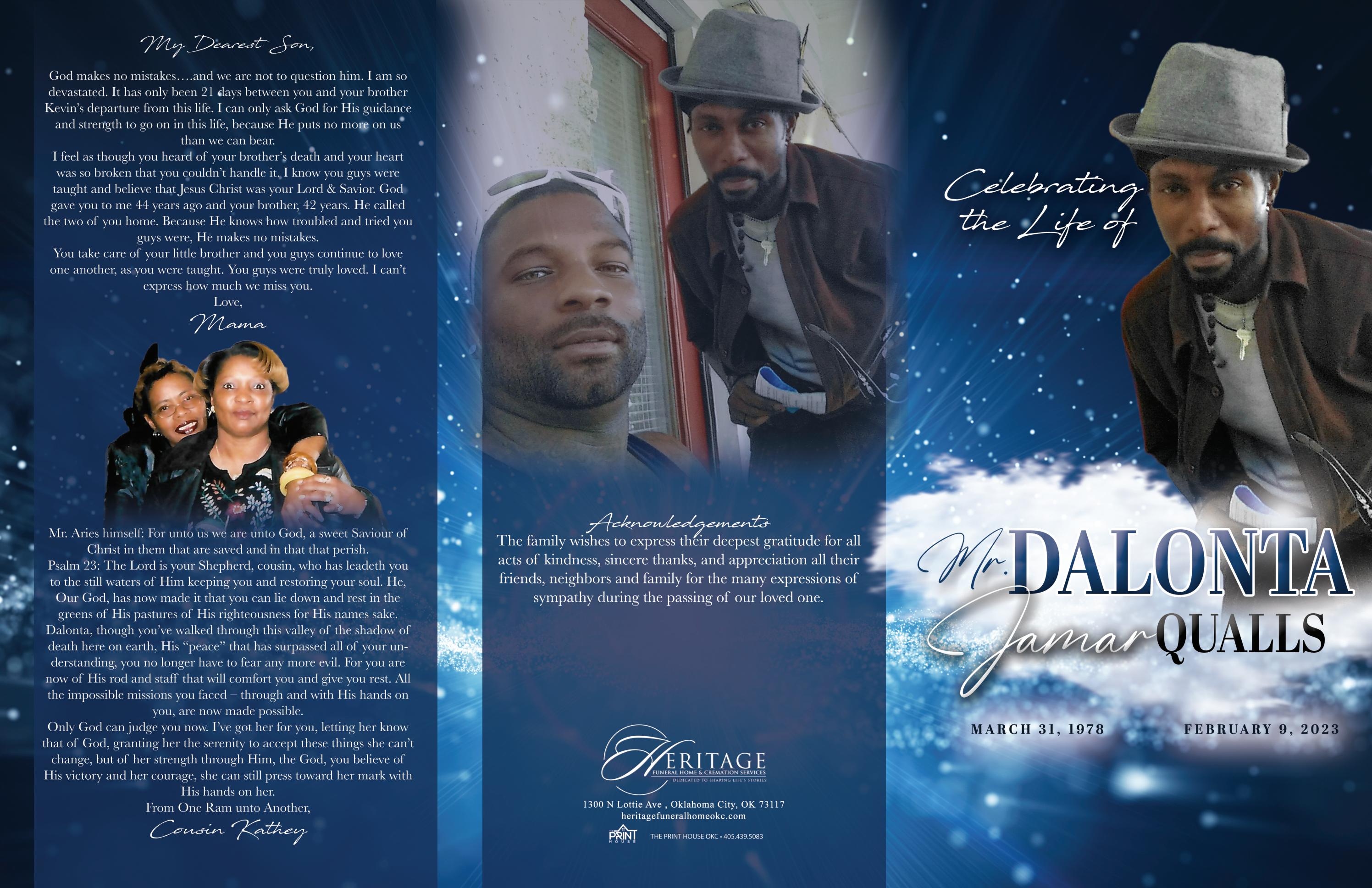 Dalonta Qualls by The Print House - Issuu