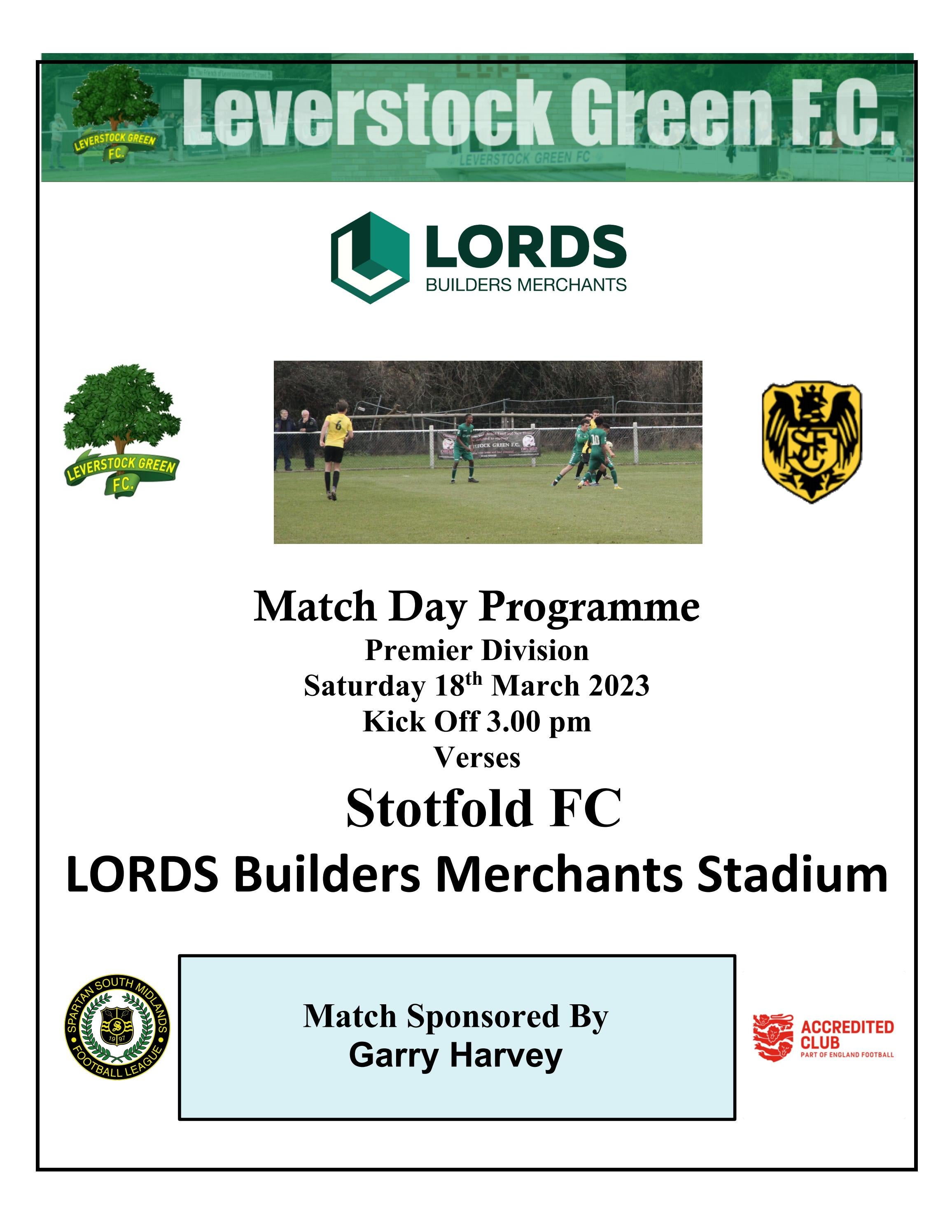 Leverstock Green FC Programme vs Stotfold FC by Leverstock Green FC - Issuu