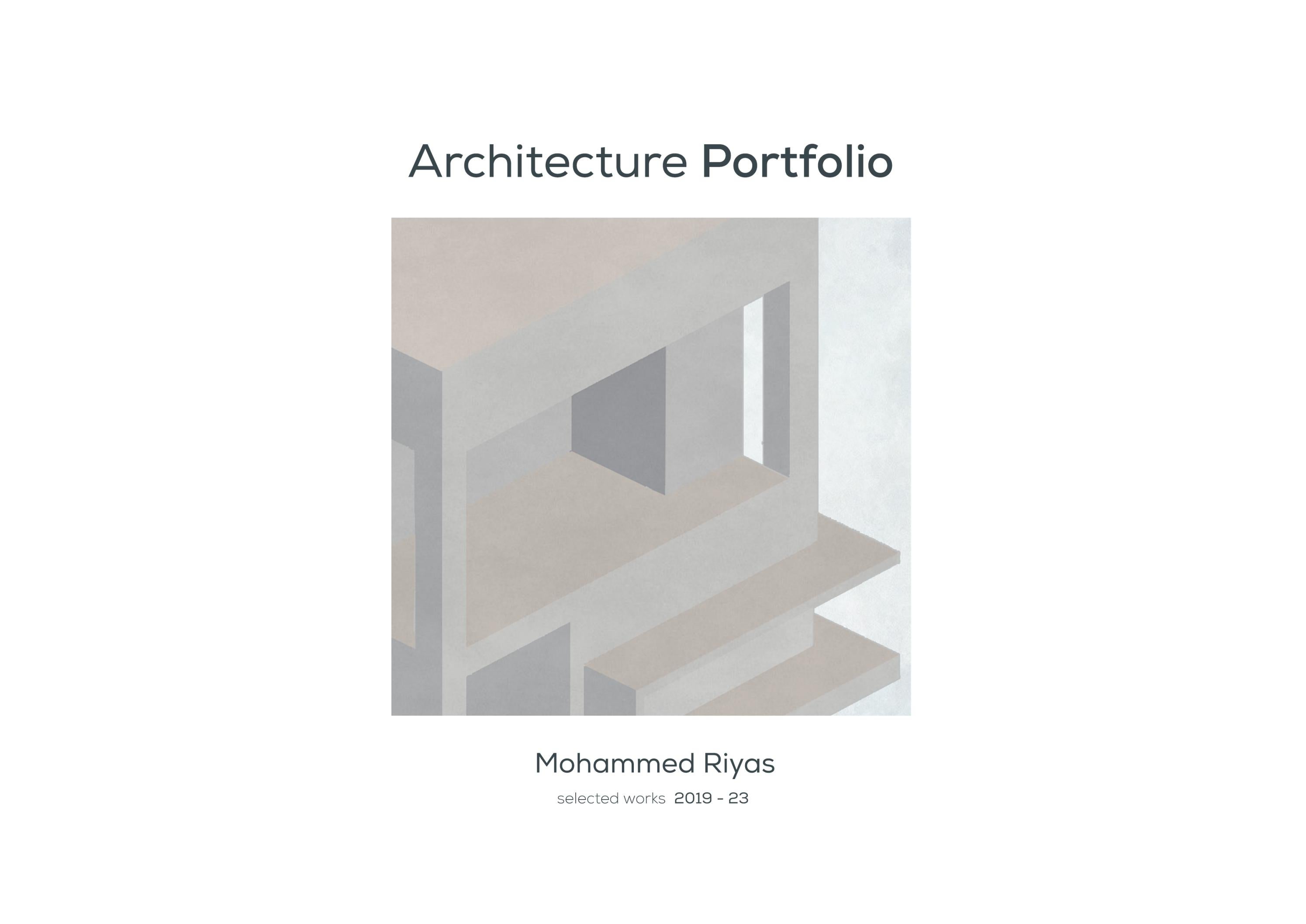 Architucture Portfolio_Mohammed Riyas by Mohammed Riyas - Issuu