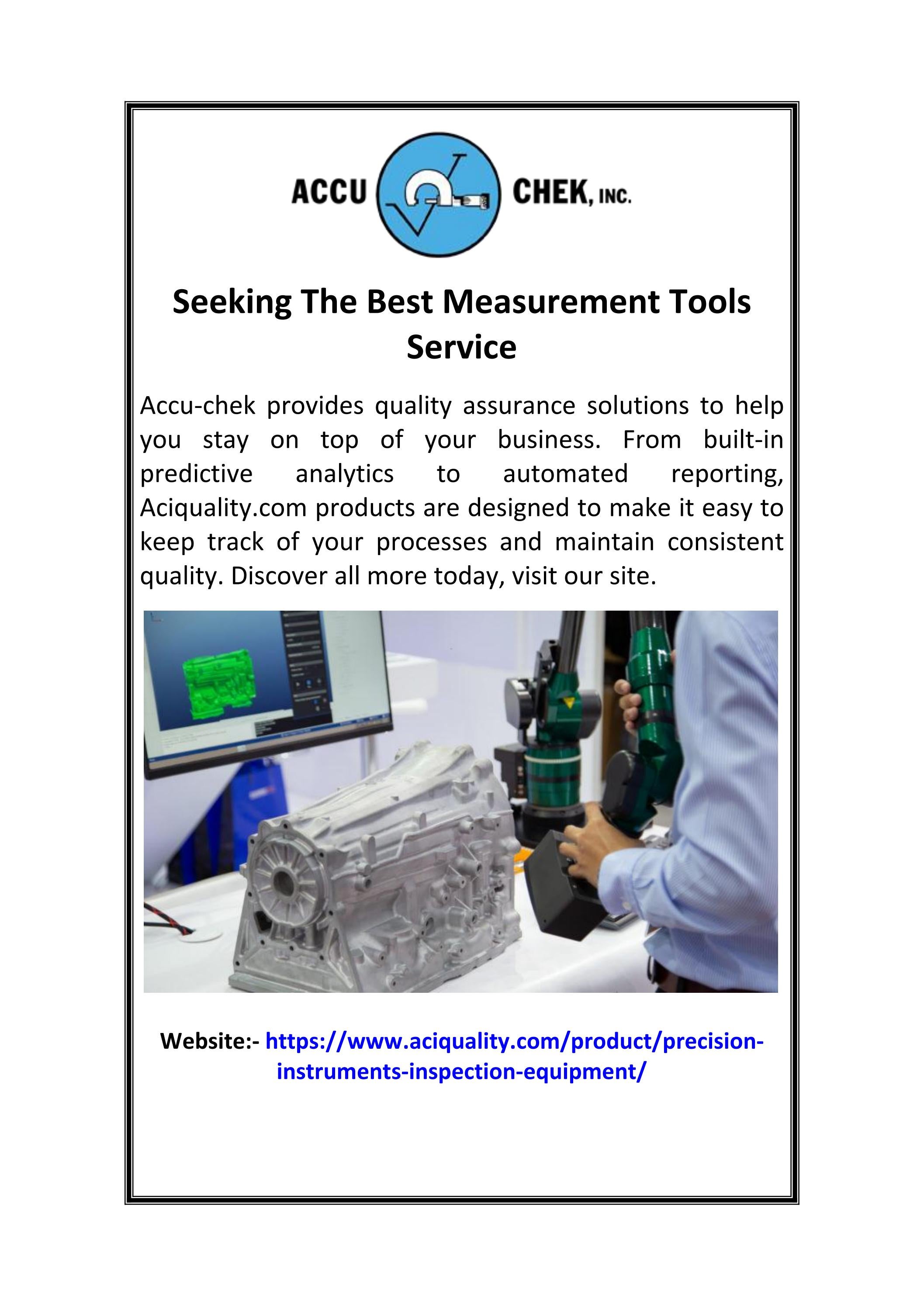 Seeking The Best Measurement Tools Service by Accu-Chek, Inc. - Issuu