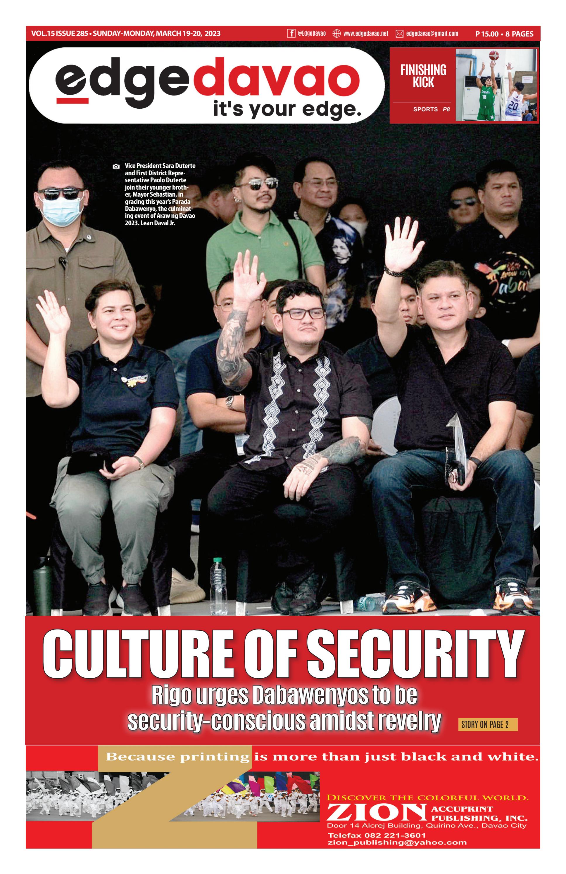 Edge Davao Vol. 15 Issue 285 | Sunday-Monday, March 19-20, 2023 by Edge Davao The Business Paper ...