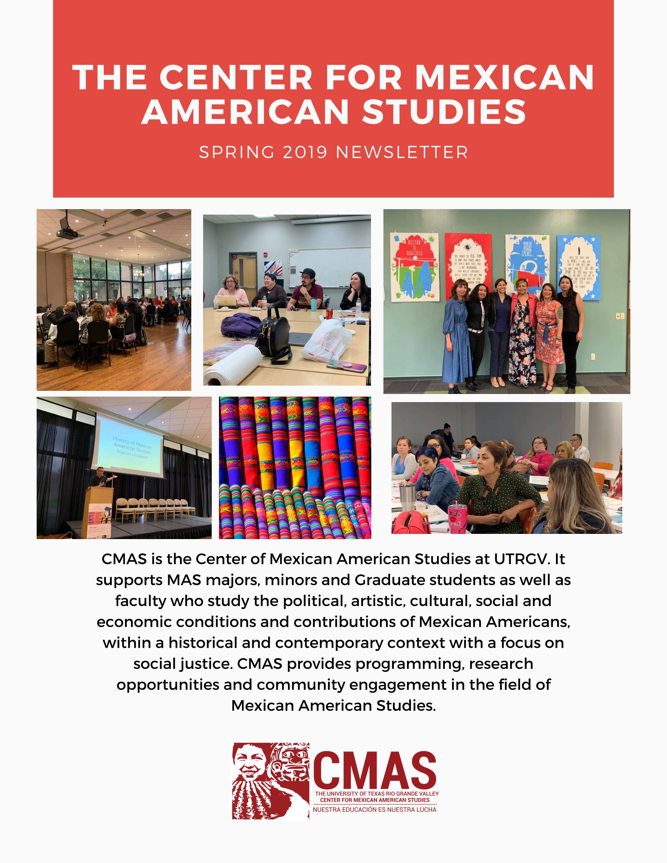 CMAS SPRING 2019 Newsletter by UTRGV Center for Mexican American ...