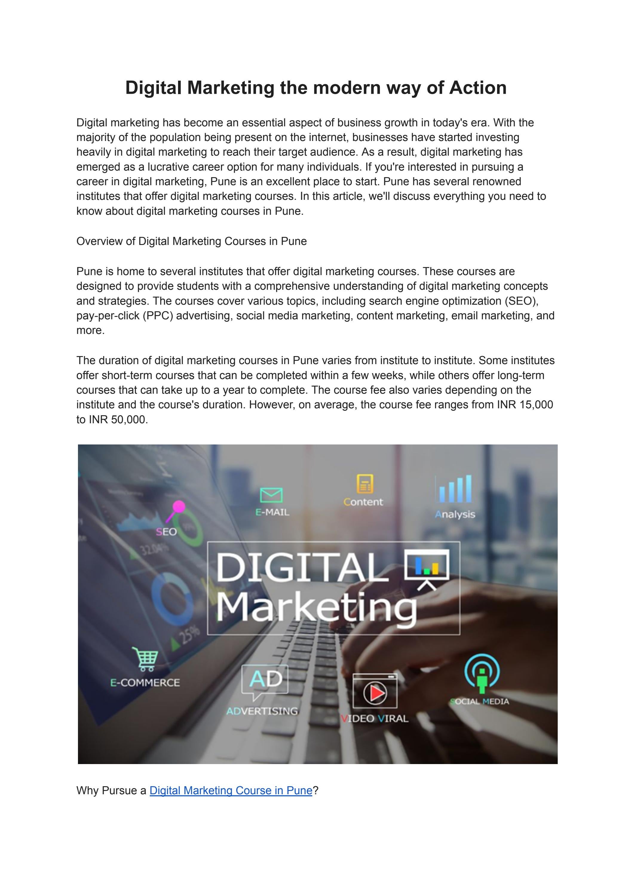 Digital marketing course in Pune by Rahul Ravi M - Issuu