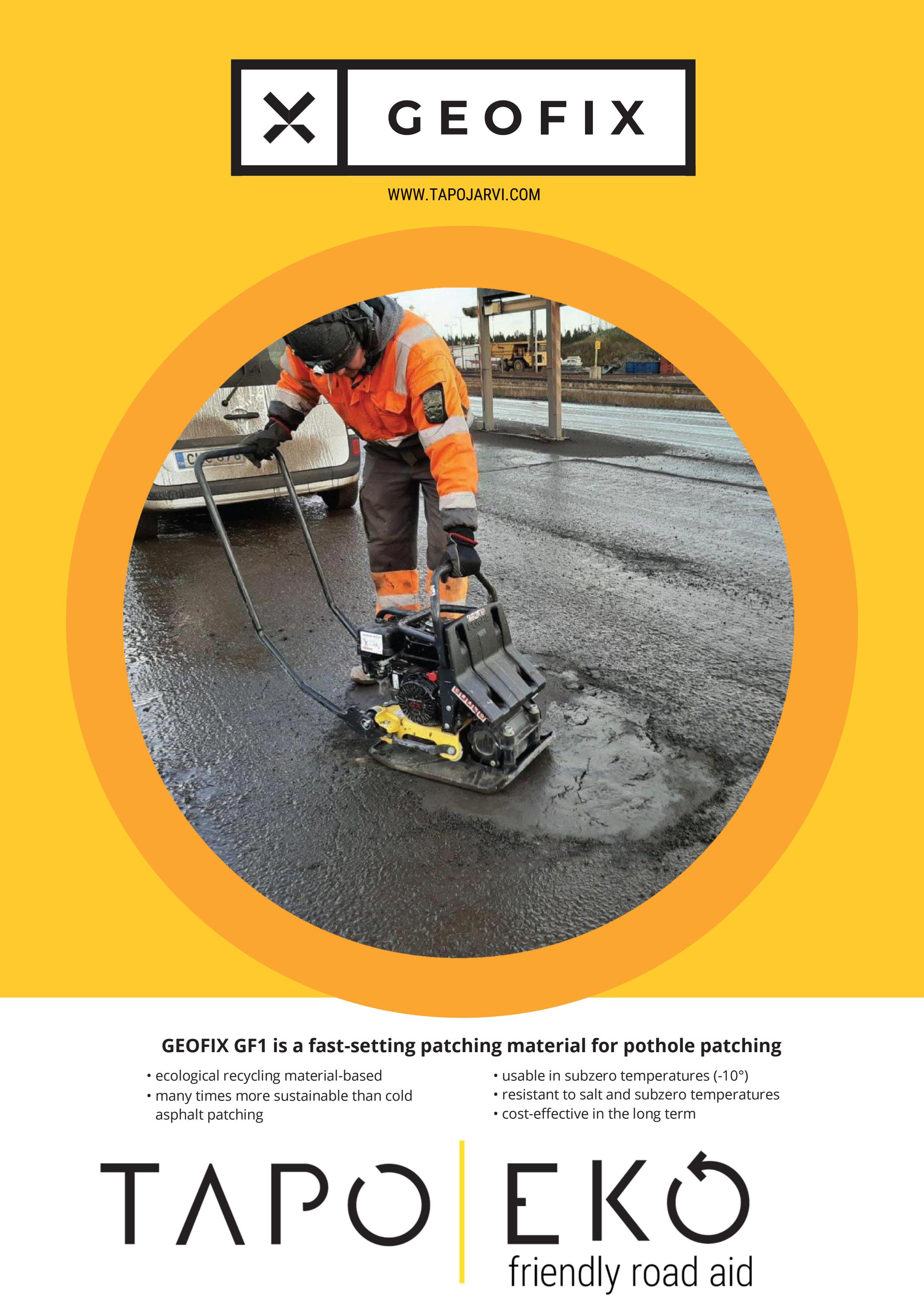 Tapoeko_Geofix_ Eco friendly road aid by Tapojärvi Oy - Issuu