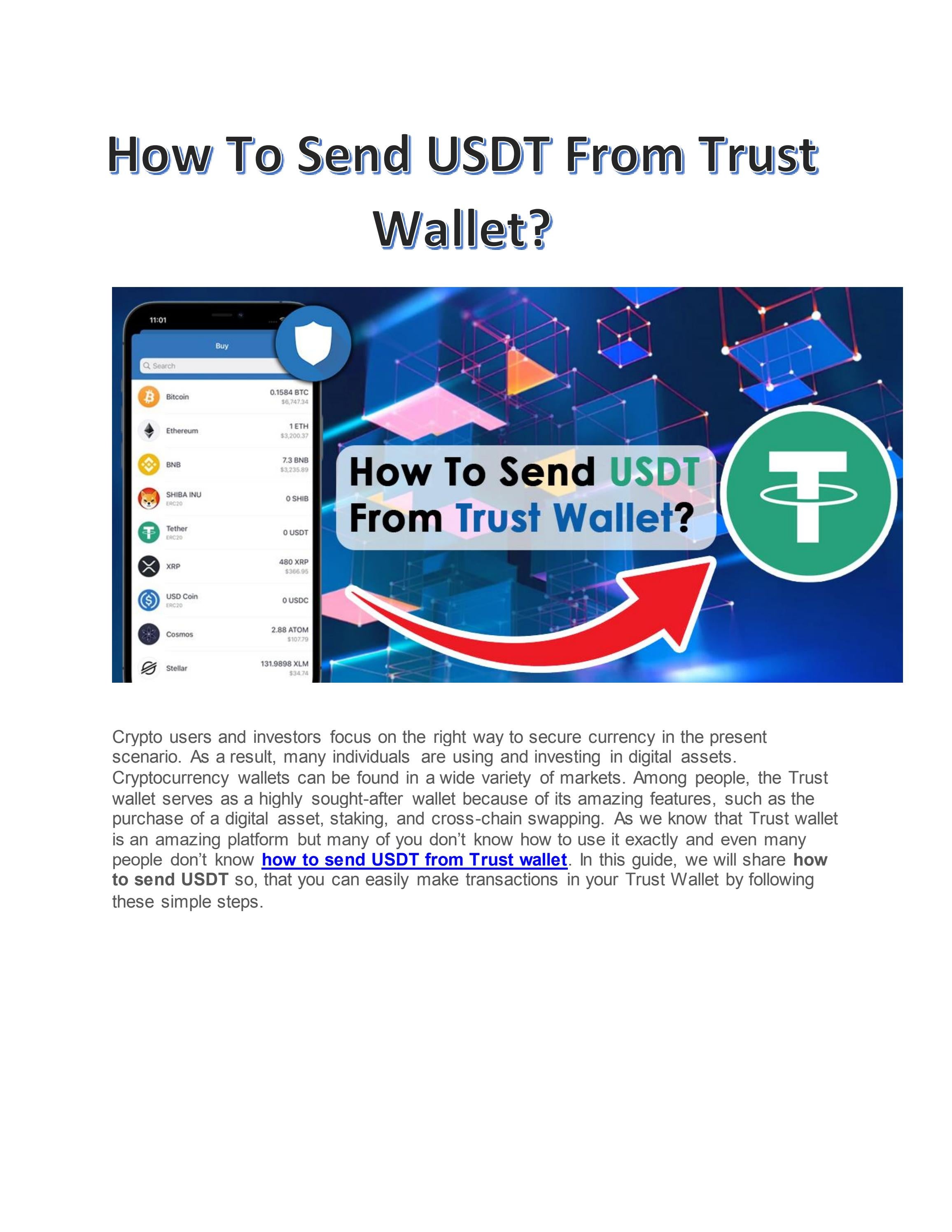 How To Send USDT From Trust Wallet? issuu.com by Angus Simpson - Issuu