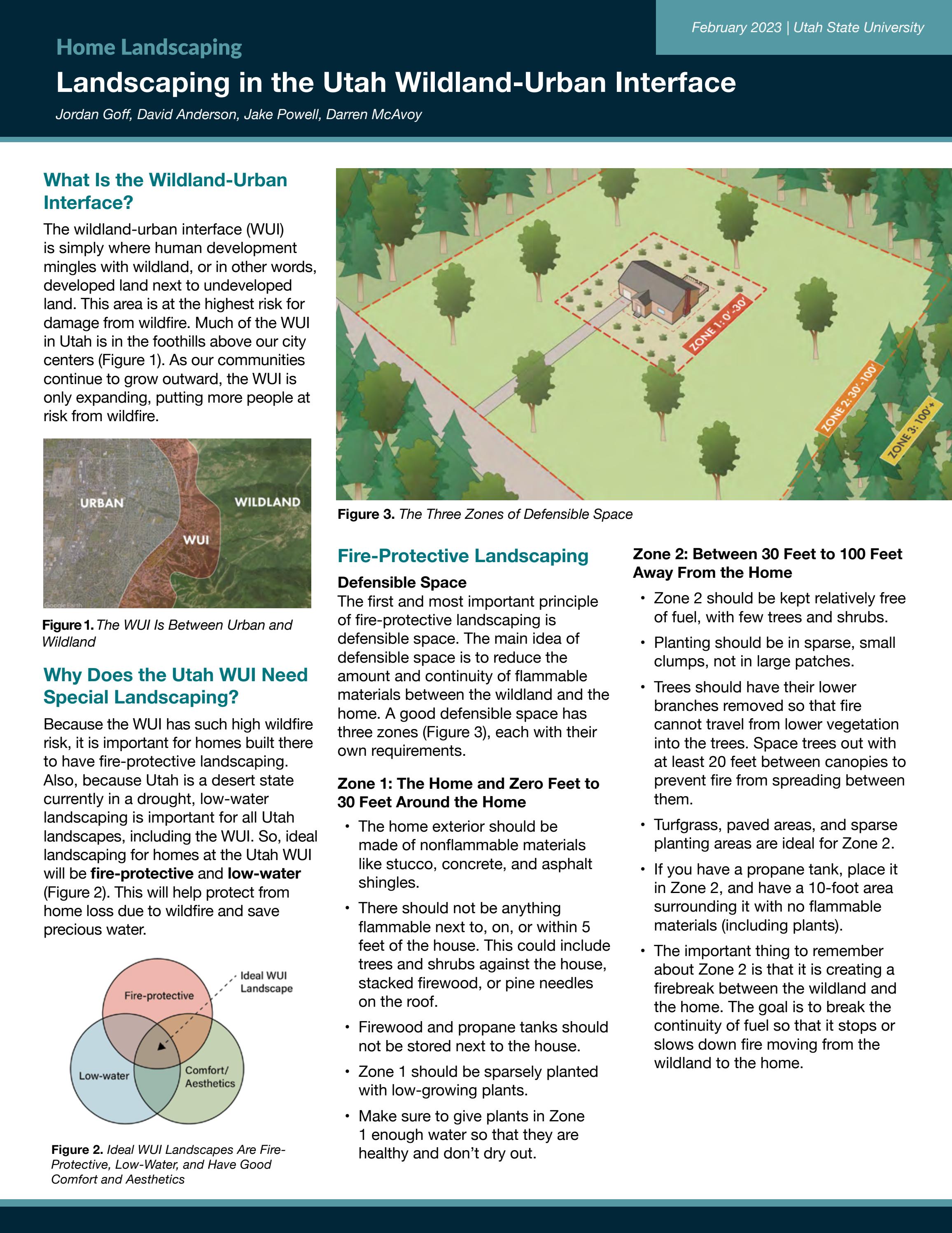 Landscaping in the Utah Wildland-Urban Interface by Utah State ...
