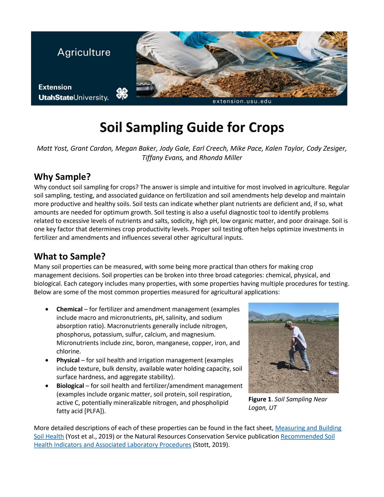 Soil Sampling Guide for Crops by Utah State University Extension - Issuu