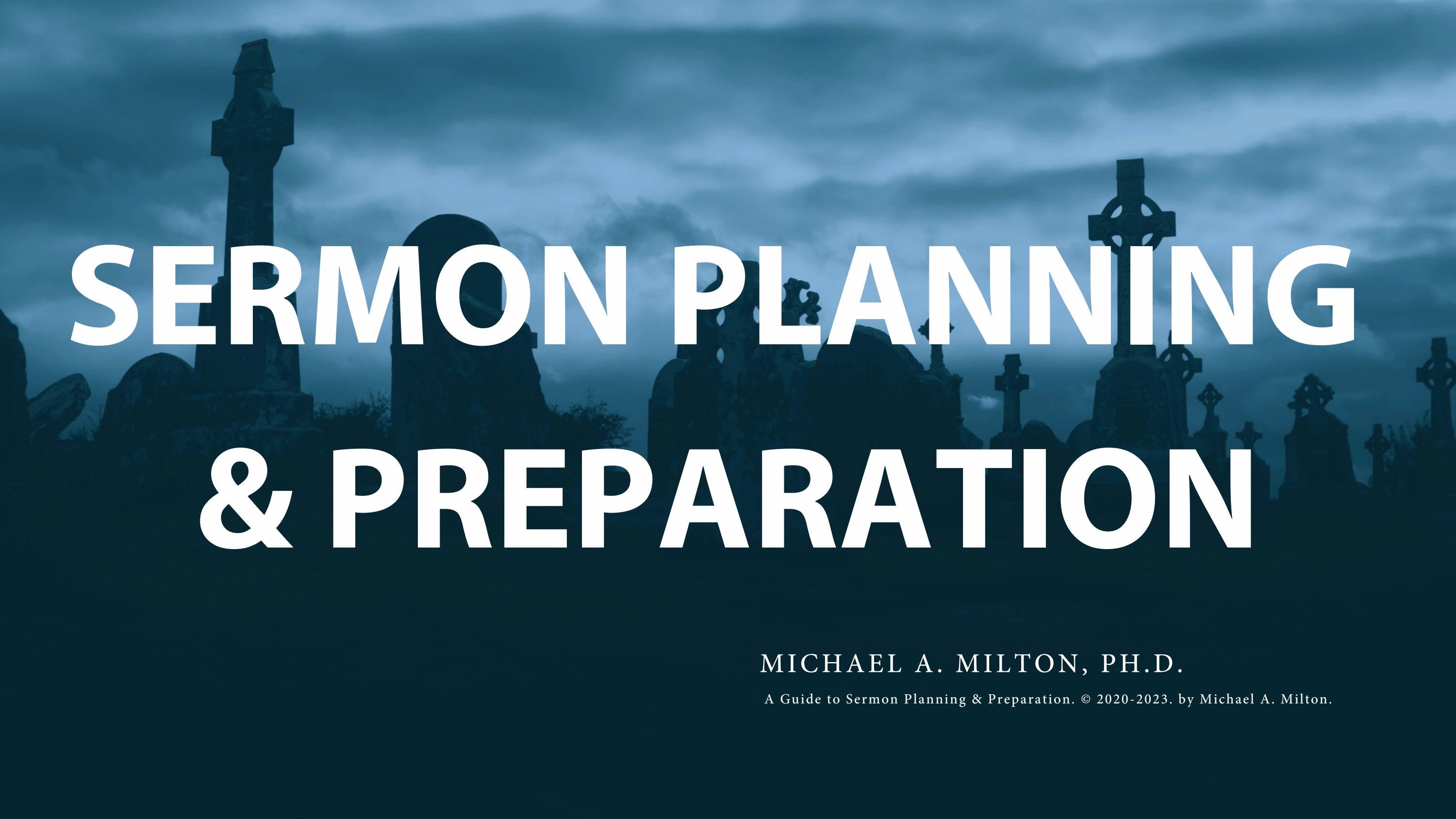 Using the 8 Essential Elements of an Expository Sermon for Planning and ...