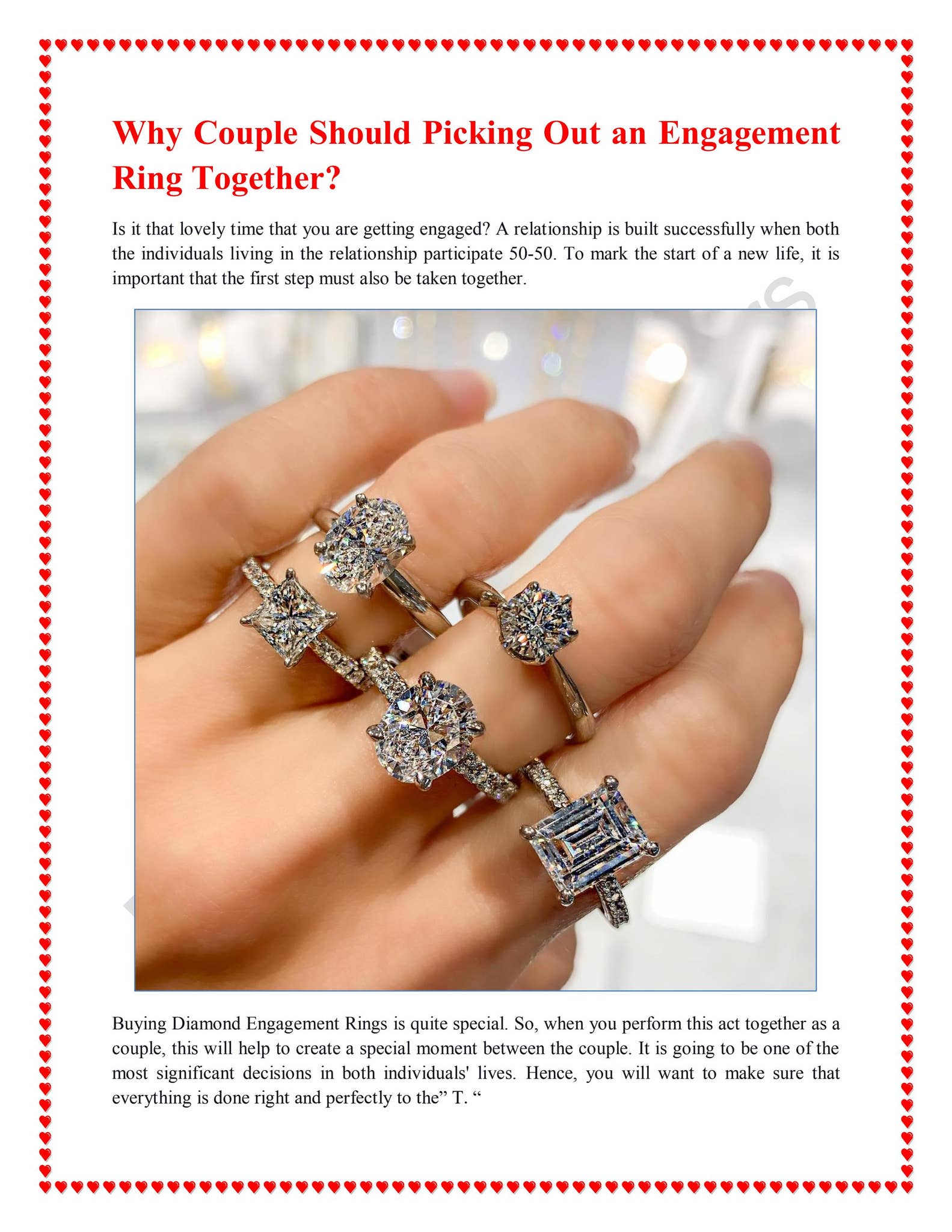 Why Couple Should Picking Out An Engagement Ring Together? Bachendorfs ...