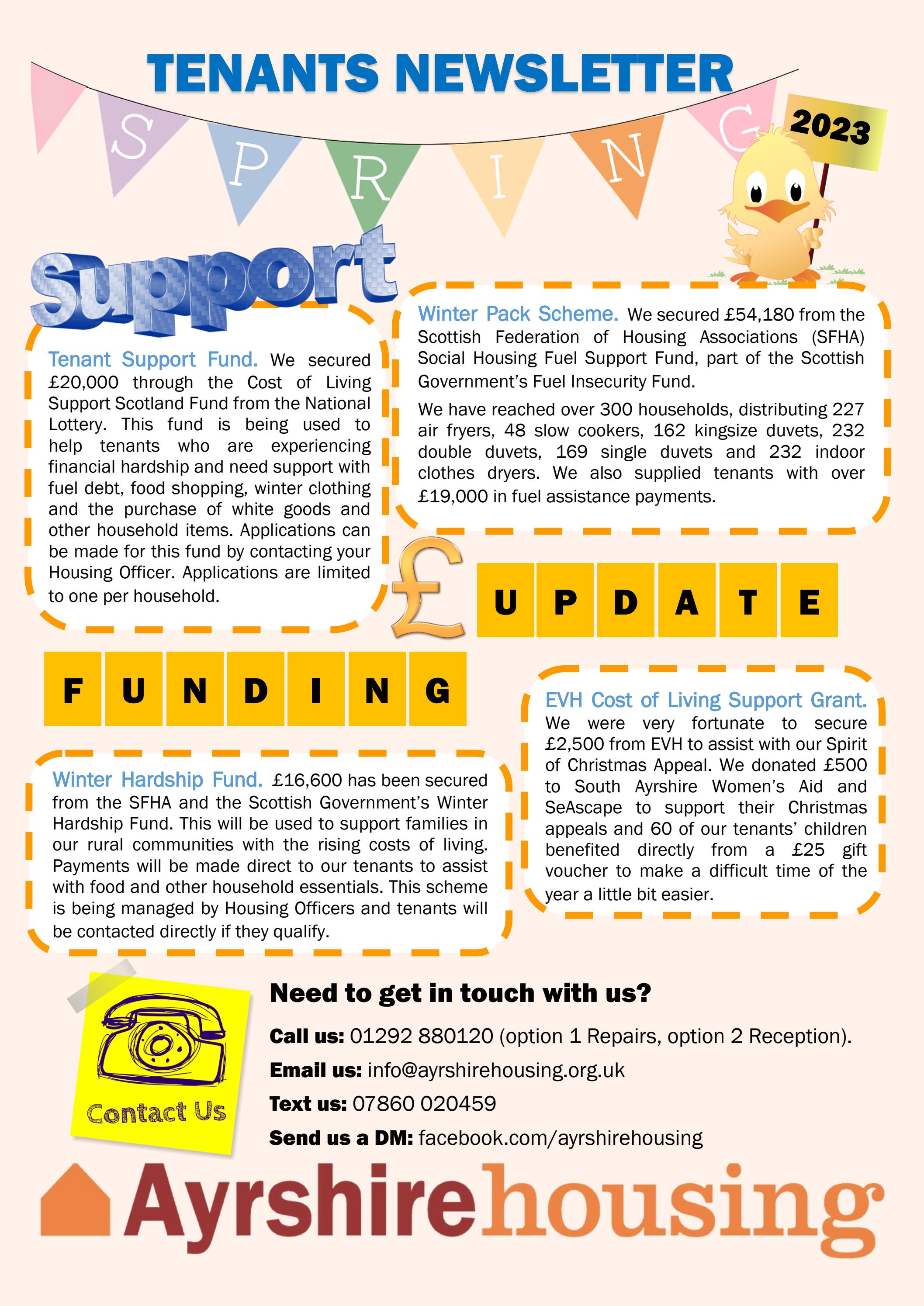 Tenant Newsletter Spring 2023 by Ayrshire Housing - Issuu