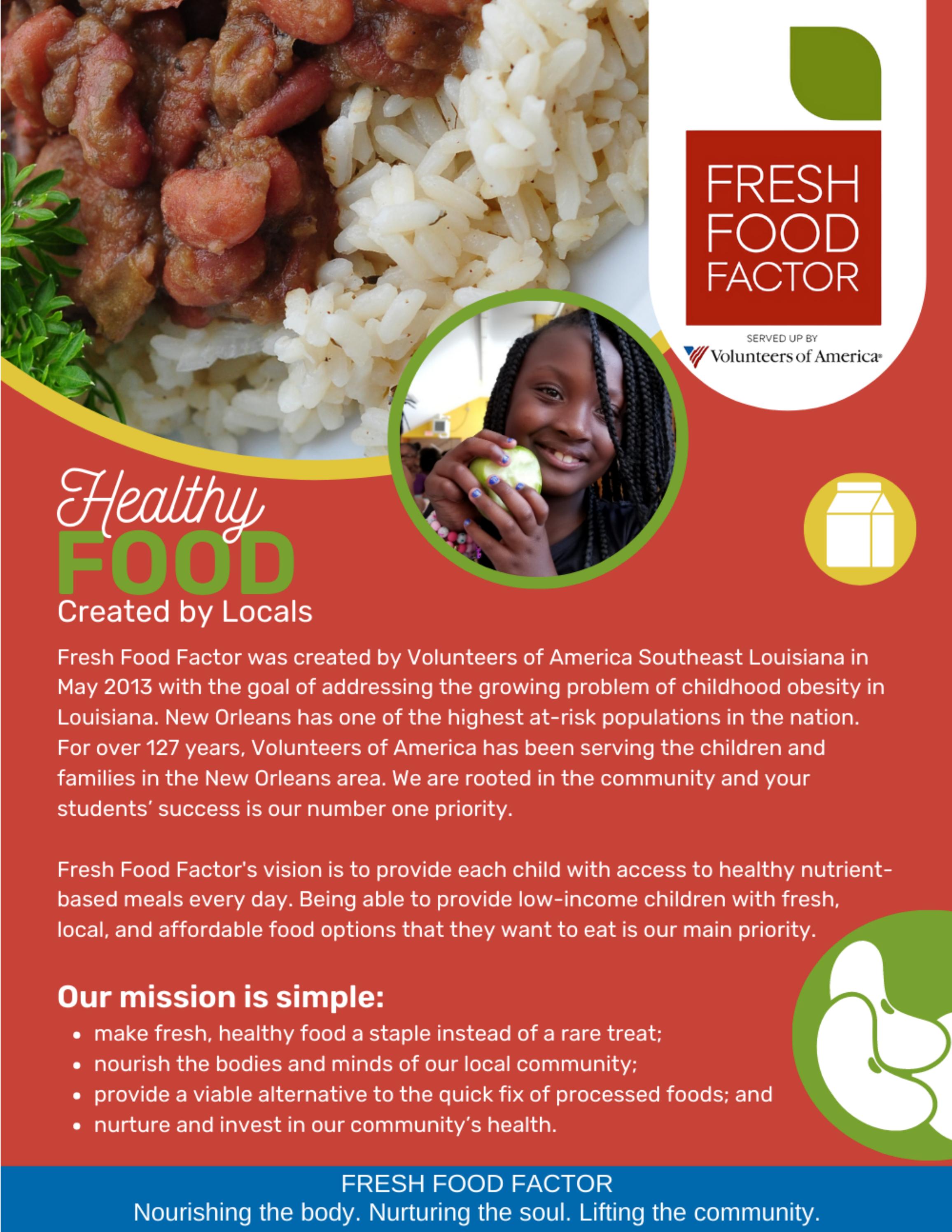 Fresh Food Factor by Volunteers of America Southeast Louisiana - Issuu