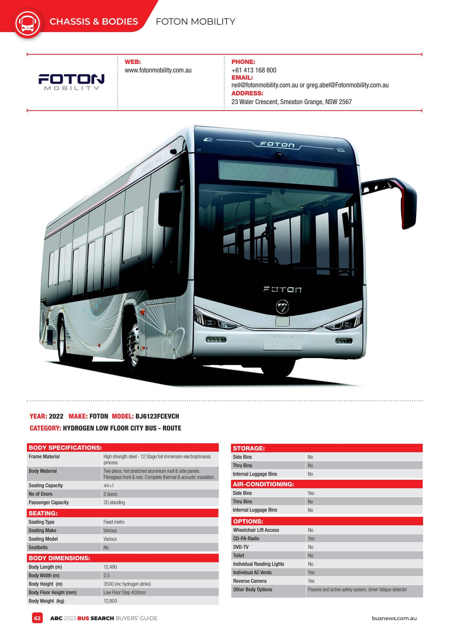 Bus Search 2023 - Foton Mobility by Prime Group - Issuu