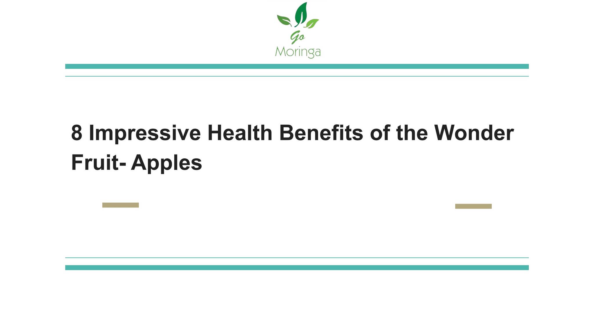 8 Impressive Health Benefits of the Wonder Fruit- Apples by Go Moringa ...