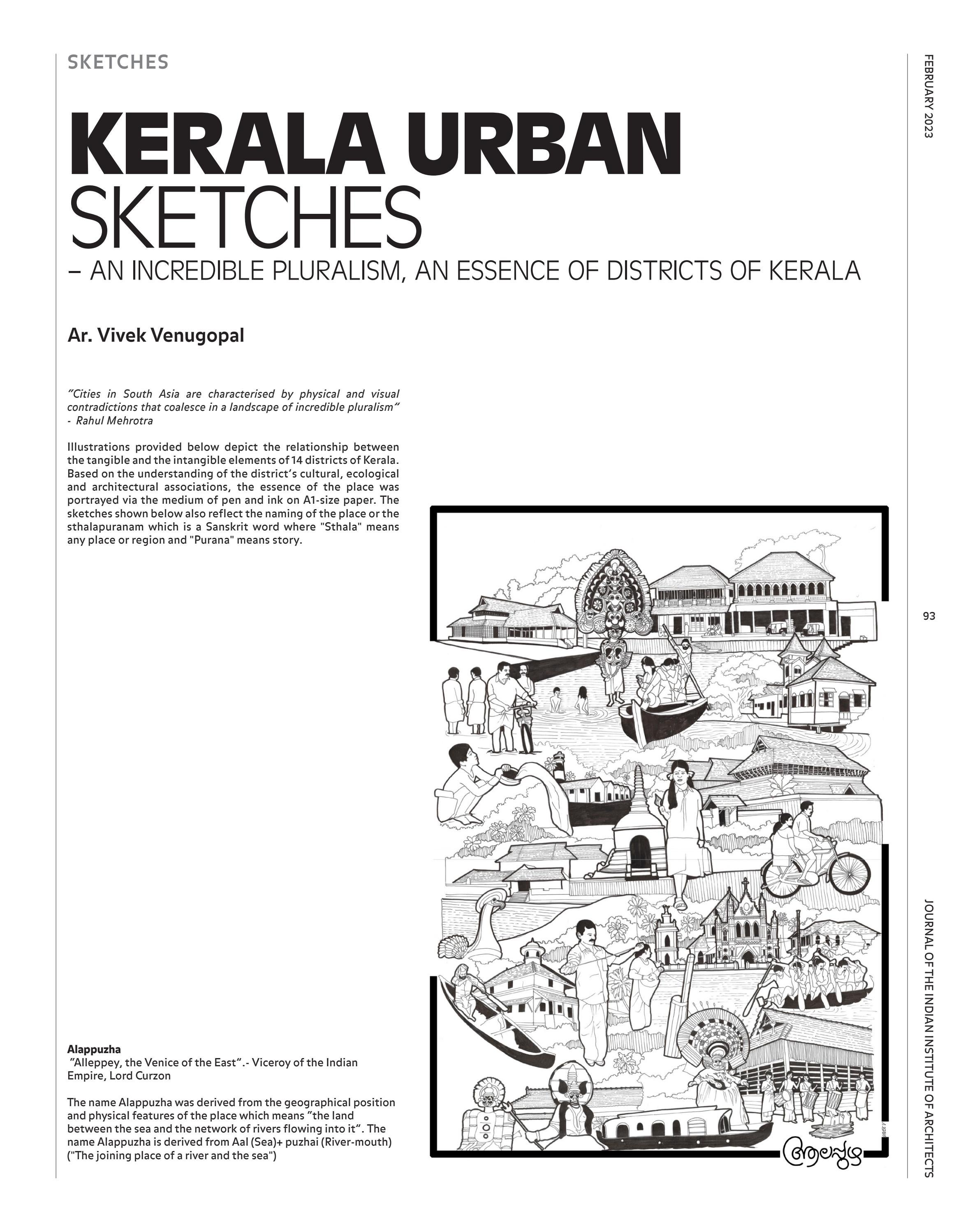 URBAN DESIGN SKETCHES - VIVEK VENUGOPAL - IIA JOURNAL by Vivek Venugopal - Issuu