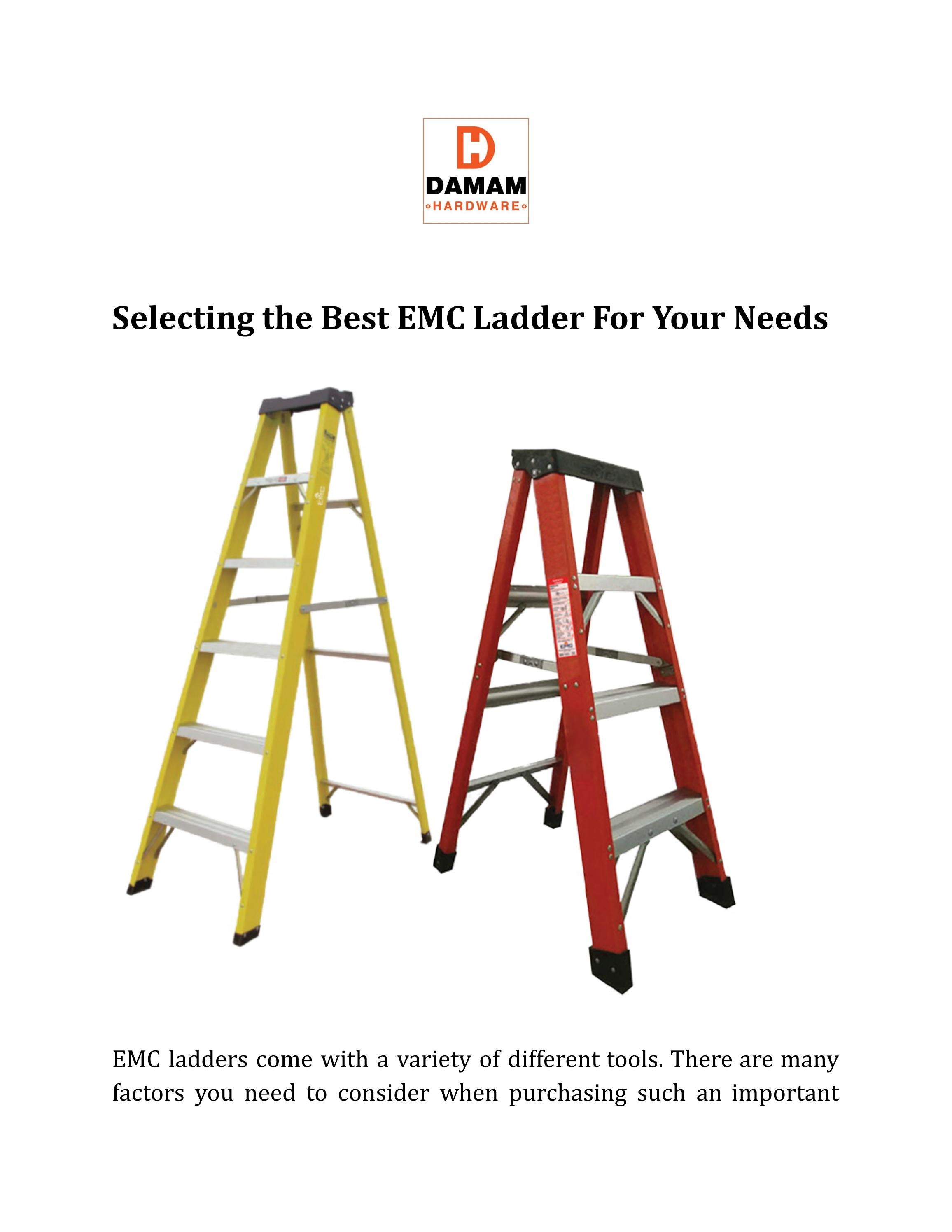 Selecting the Best EMC Ladder For Your Needs by Damamhardware - Issuu