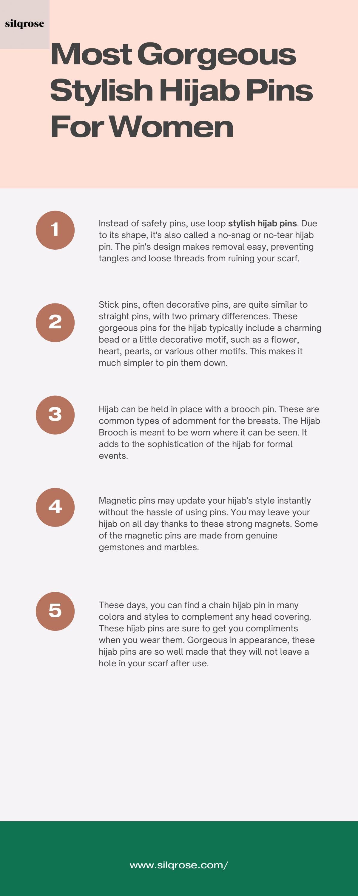 The 7 Most Gorgeous Stylish Hijab Pins For Women by Silq Rose - Issuu