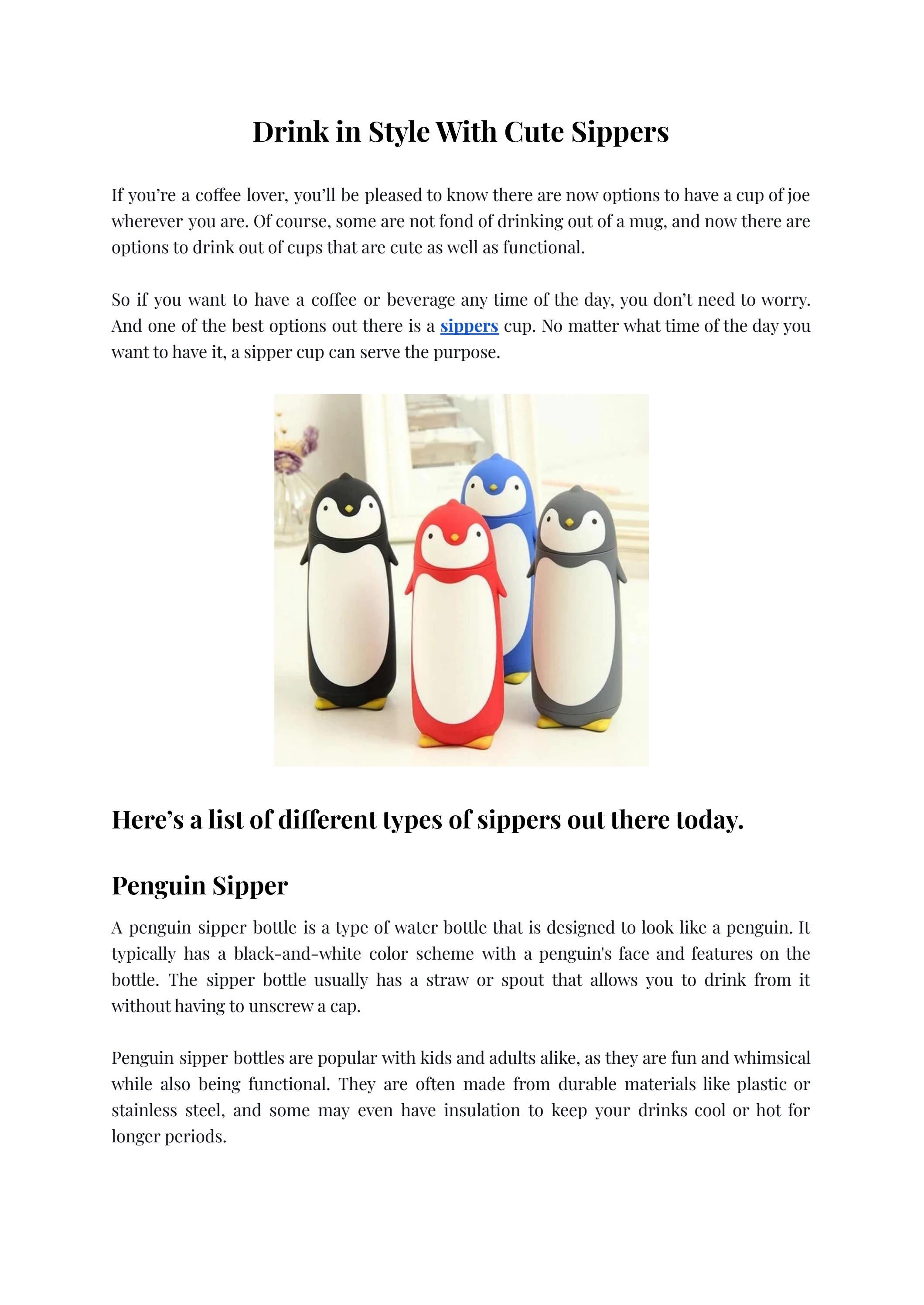 Drink in Style With Cute Sippers by Tinyminymo - Issuu