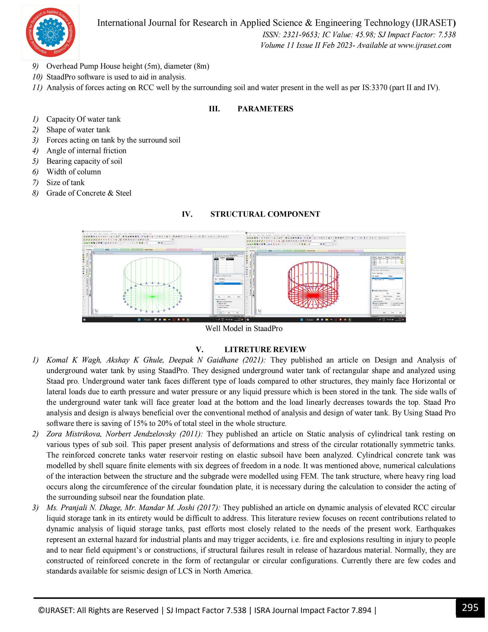 Design of RCC Well Using StaadPro Software by IJRASET - Issuu